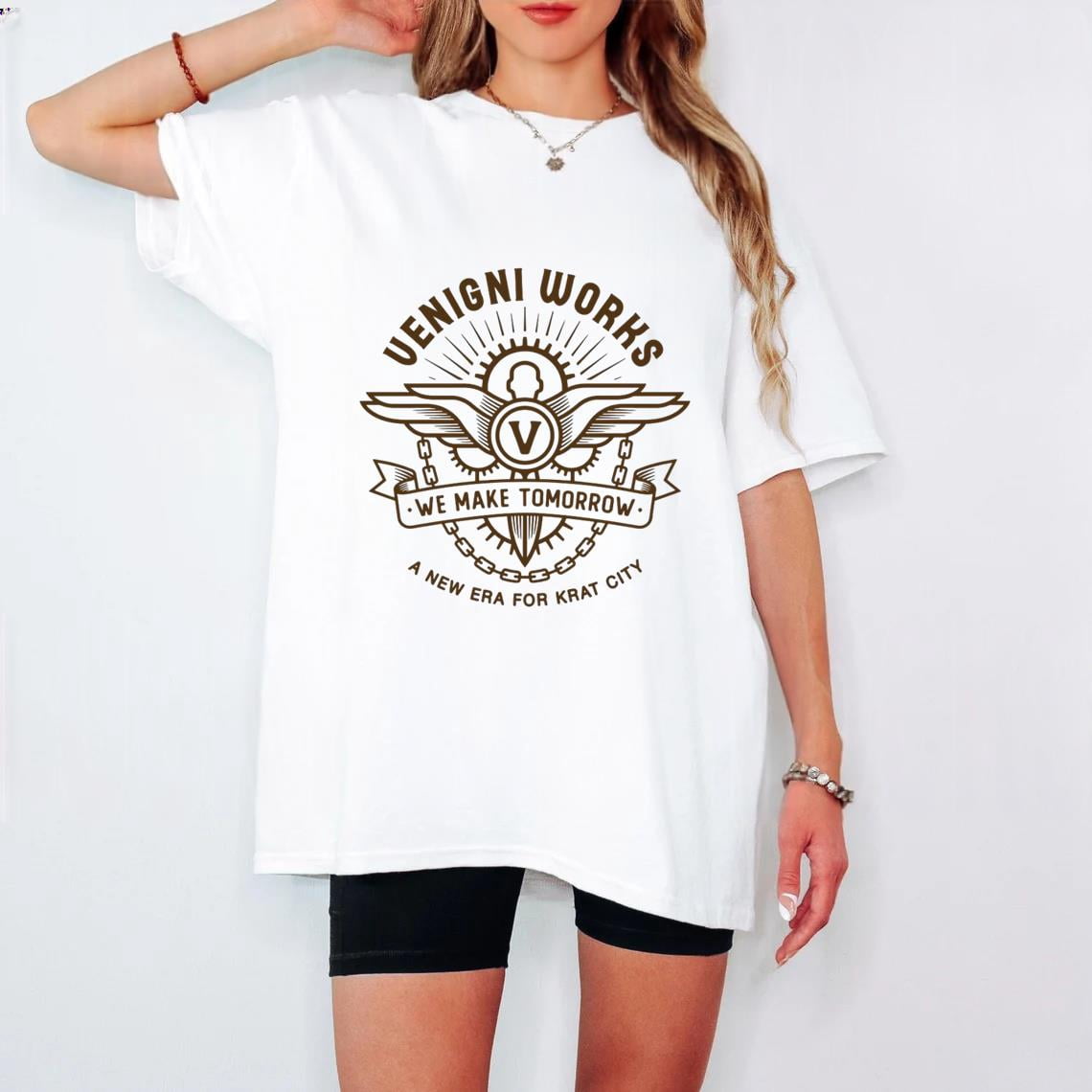 Venigni Works Crest T-Shirt Fantasy Industrial Symbol Graphic, for men ...