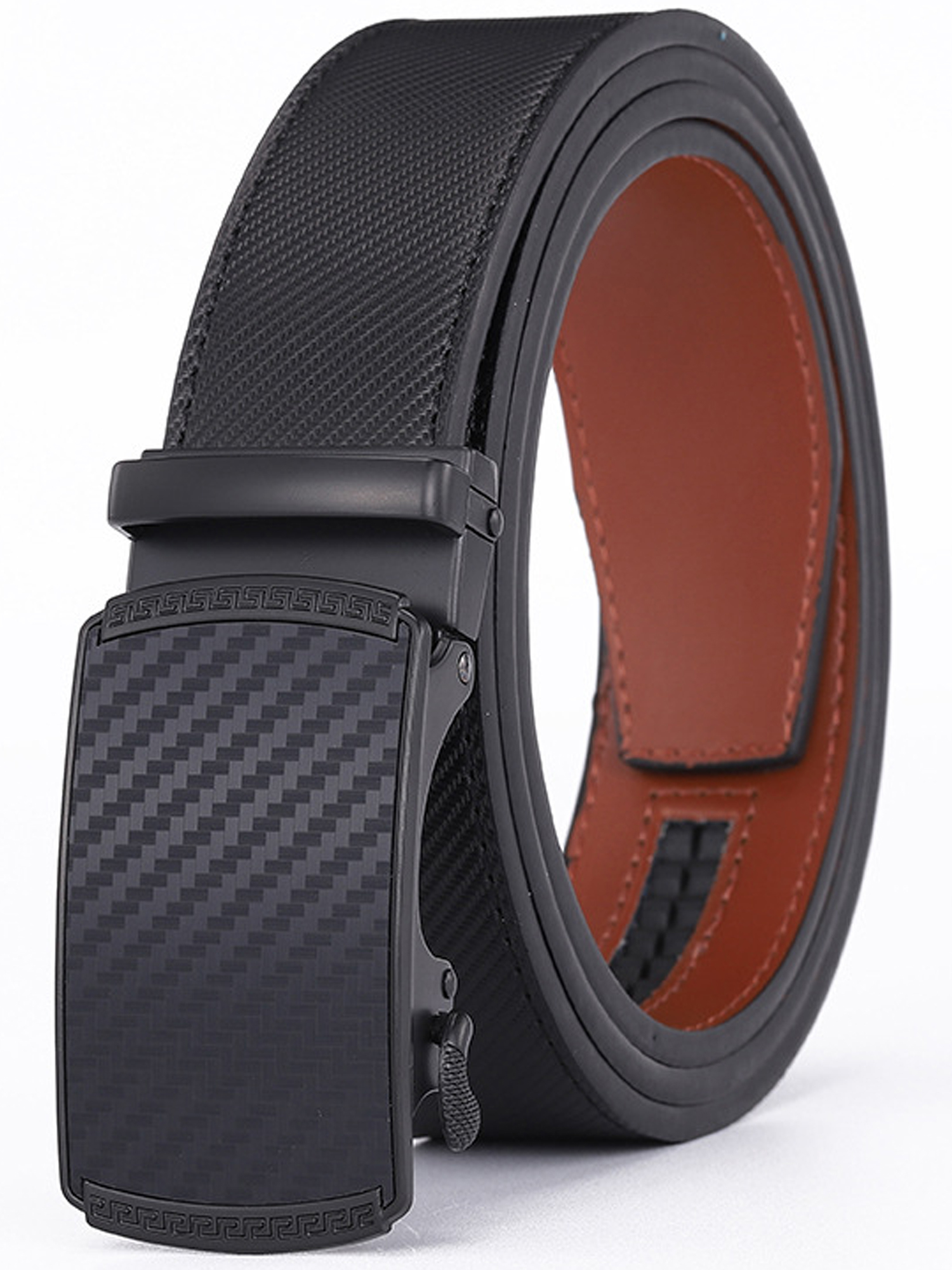 Men's Ratchet Belt Genuine Leather Mens Belt with Slide Ratchet Belts ...