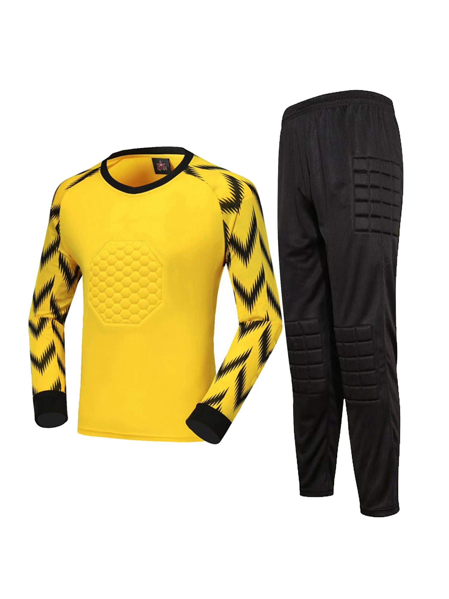 Venjoe Adult Men Football Goalkeeper Jersey Tracksuit Soccer Uniform ...