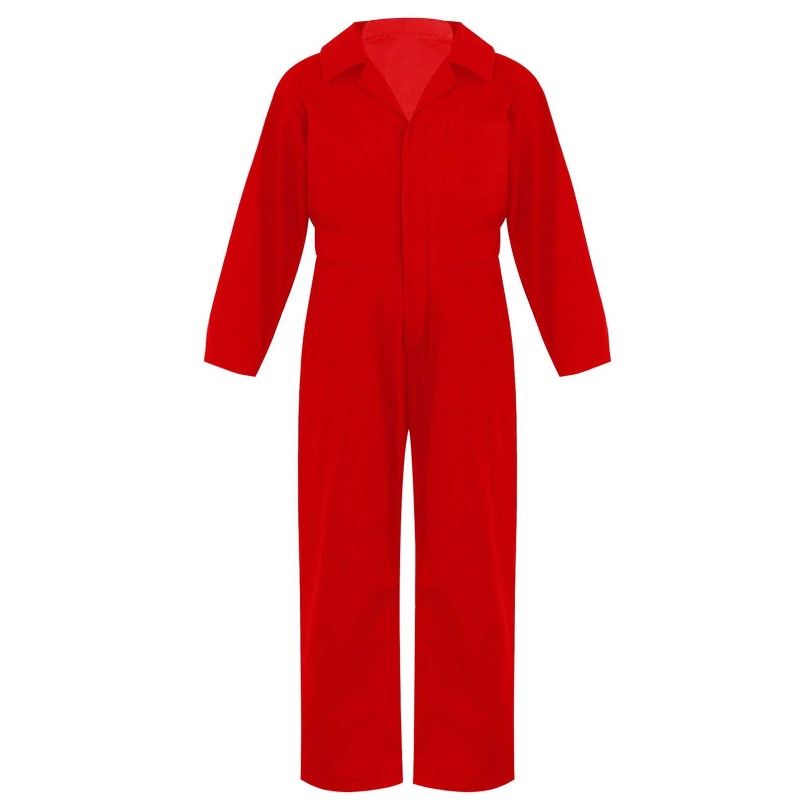 Venjoe Kids Boys Mechanic Costume Dance Coveralls Long Sleeve Overalls ...