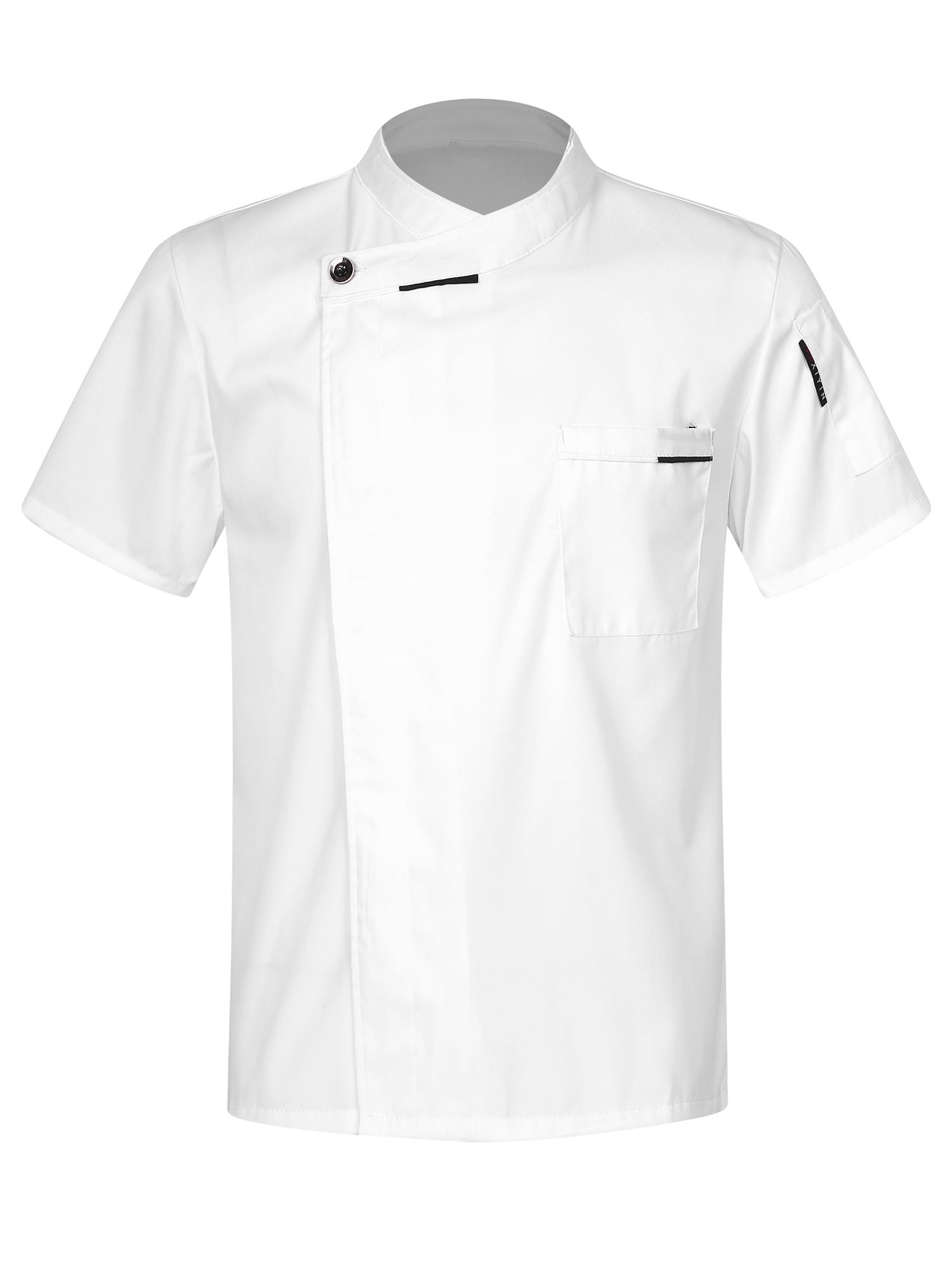 Venjoe Unisex Men Women Chef Coat Solid Classical Chef Jacket Cook ...