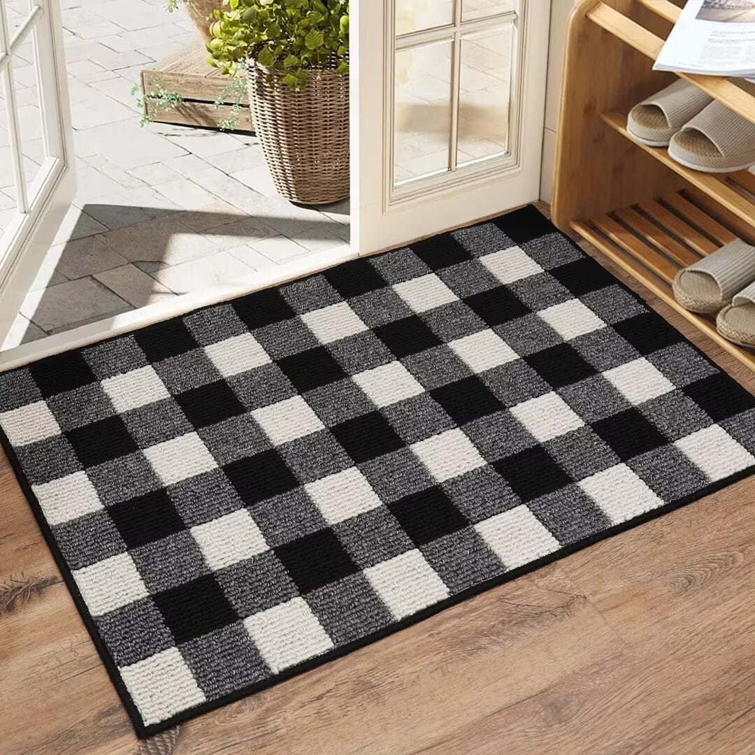 Vennocci F36 Buffalo Plaid Outdoor Rug 20 x 32" Checkered Door Mat ...