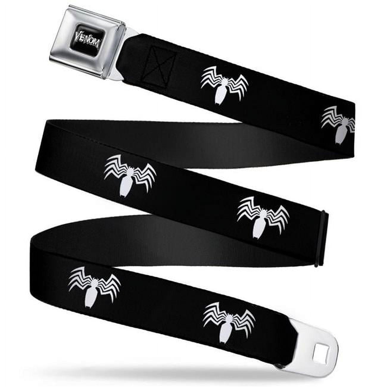 Venom 110357 Venom Spider Logo Full Color Black Seatbelt Belts ...