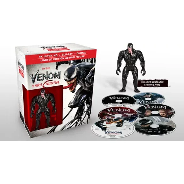 Venom: 3-Movie Collection With Limited Edition Collectible Action ...