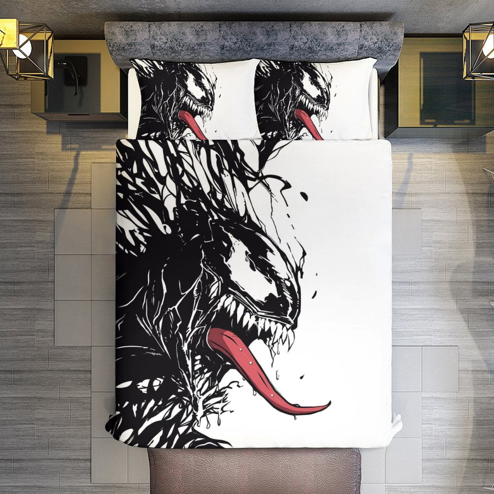 Venom 3-Piece Bedding Set, Printed Quilt Set Twin Size, Full Size,Queen ...