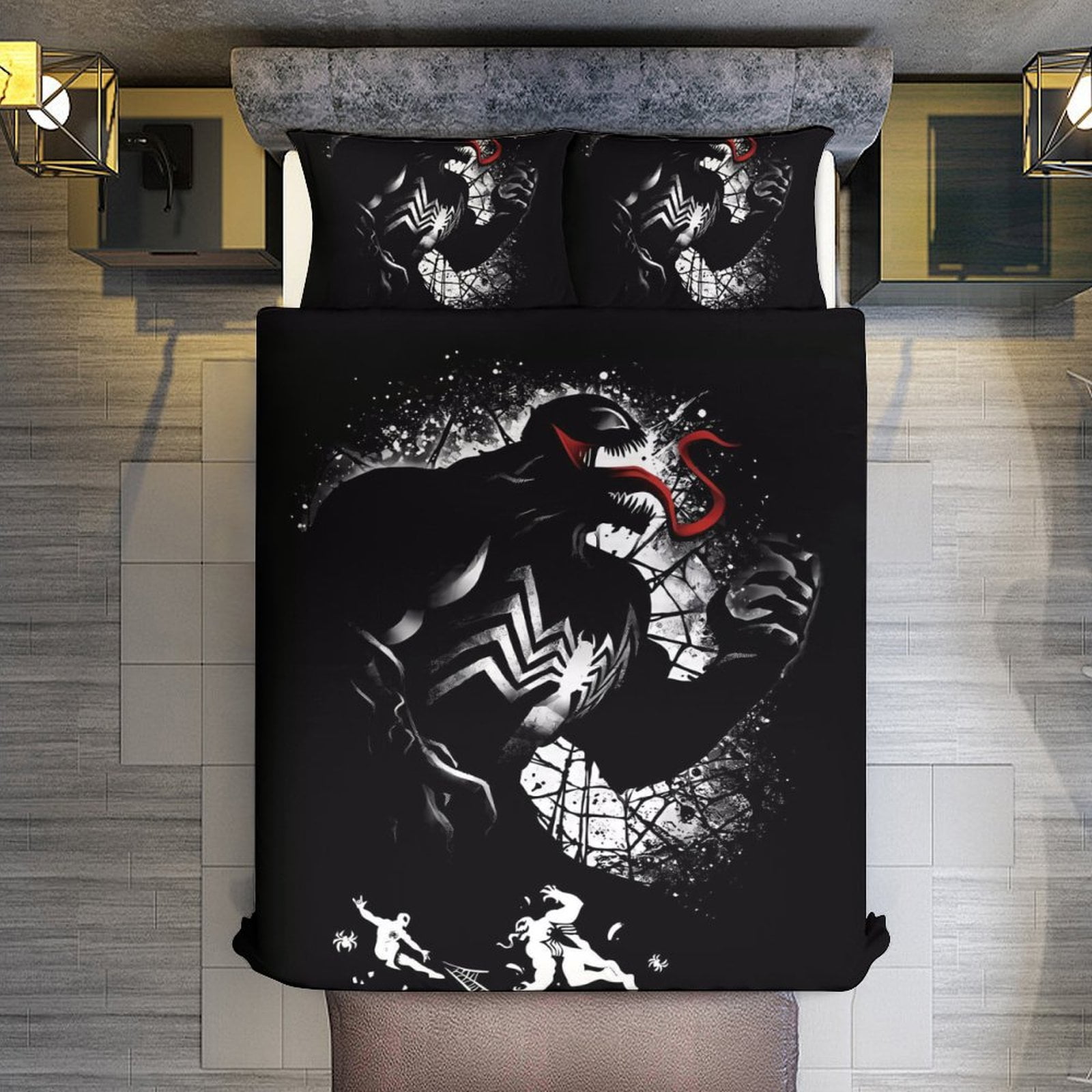 Venom 3-Piece Bedding Set, Printed Quilt Set Twin Size, Full Size,Queen ...