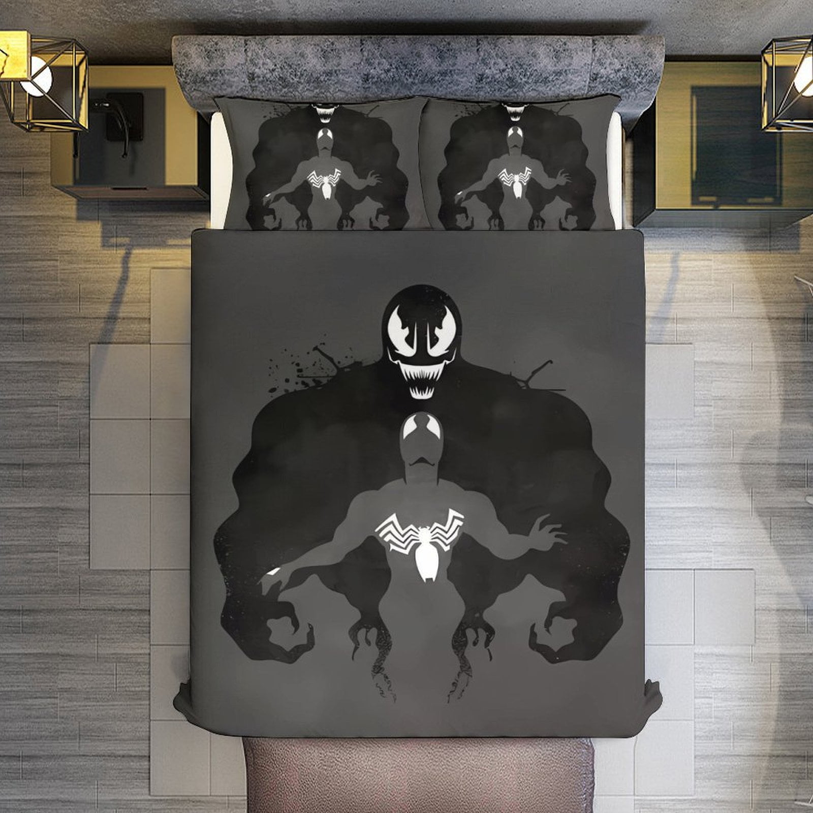 Venom 3-Piece Bedding Set, Printed Quilt Set Twin Size, Full Size,Queen ...