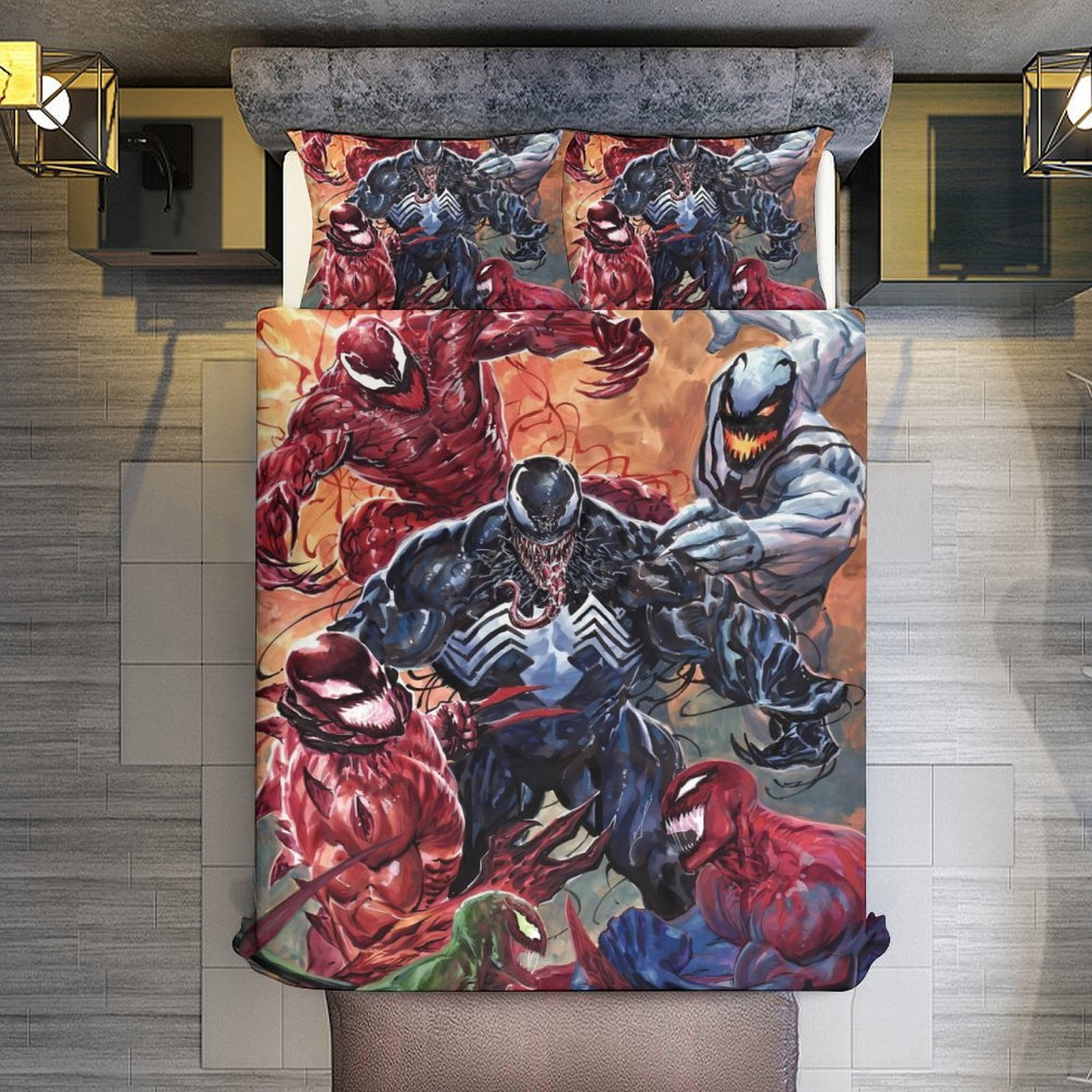 Venom 3-Piece Bedding Set, Printed Quilt Set Twin Size, Full Size,Queen ...