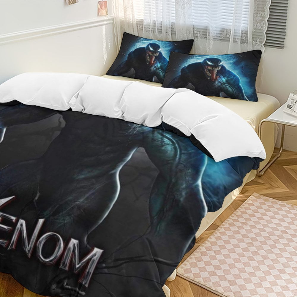 Venom 3-Piece Bedding Set Warm And Comfortable Soft Duvet Cover Bed Set ...