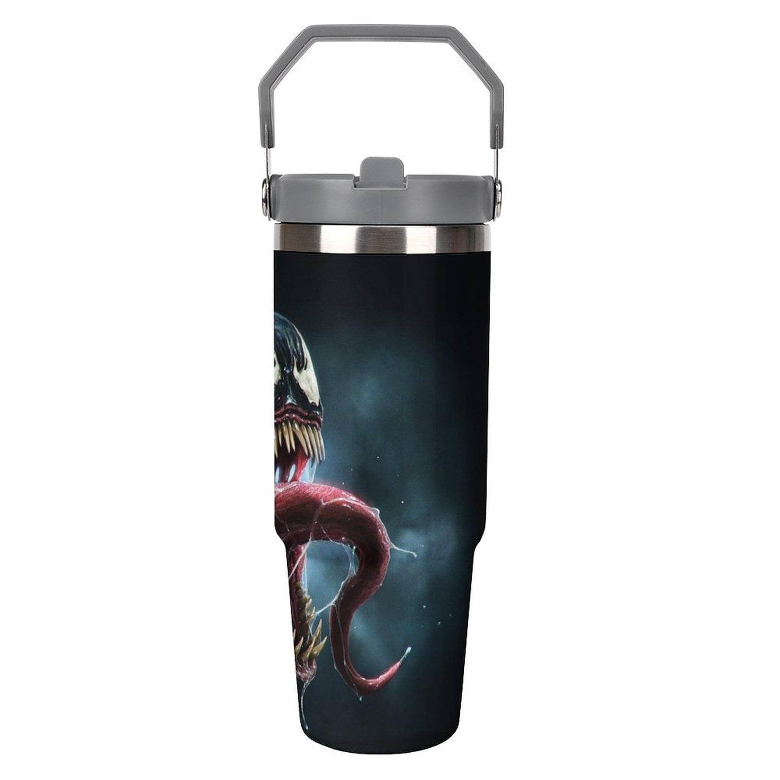 Venom 30 Oz Tumbler With Handle And Straw, Stainless Steel Vacuum ...