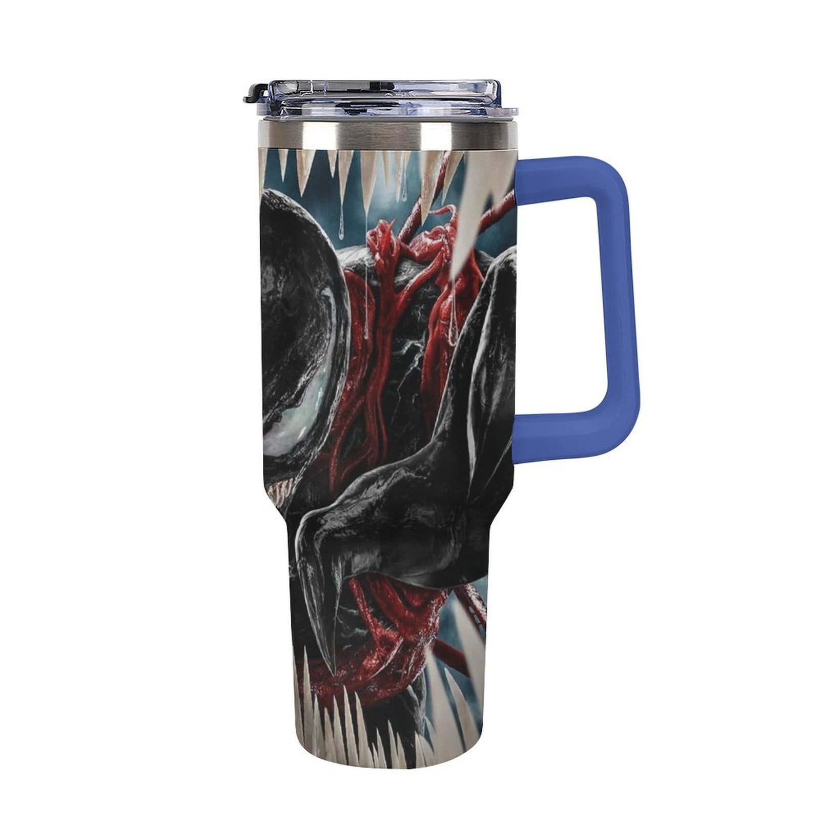 Venom 40 Oz Tumbler With Handle And Straw, Stainless Steel Vacuum ...