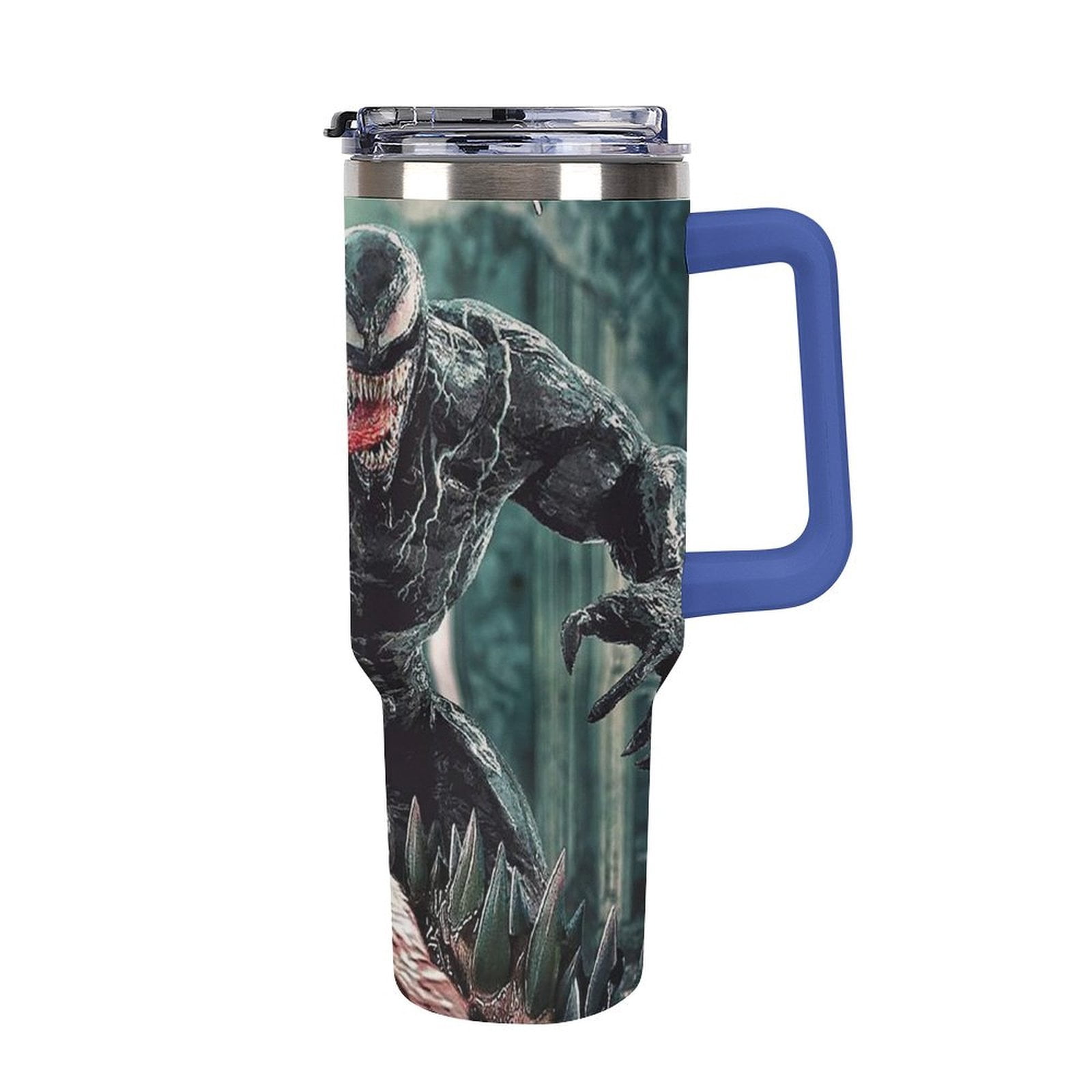 Venom 40 Oz Tumbler With Handle And Straw, Stainless Steel Vacuum ...