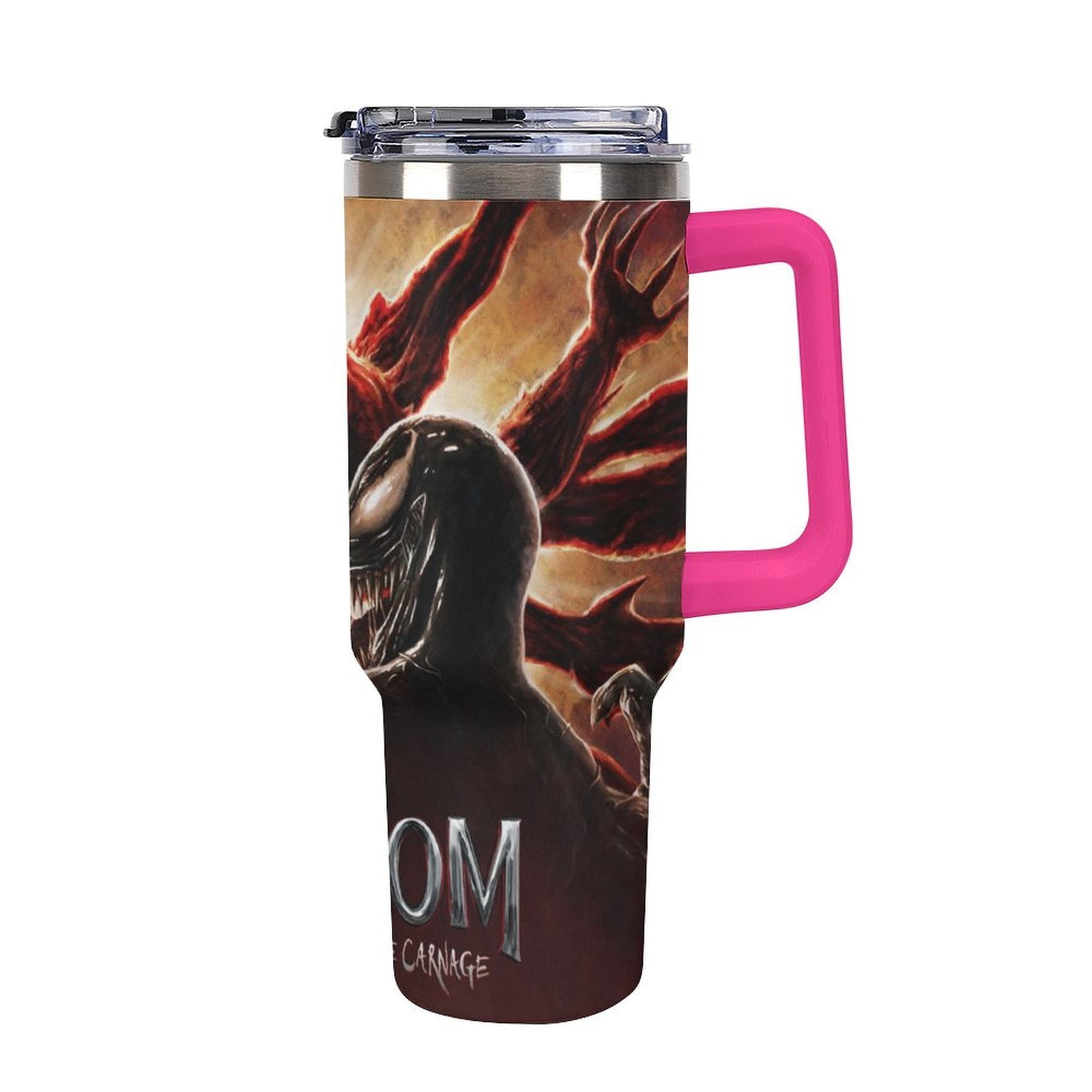 Venom 40 Oz Tumbler With Handle And Straw, Stainless Steel Vacuum ...