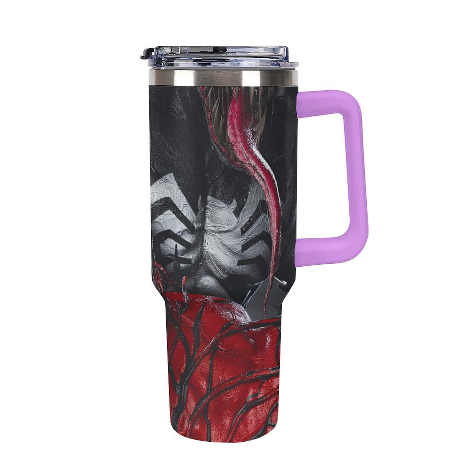 Venom 40 Oz Tumbler With Handle And Straw, Stainless Steel Vacuum ...