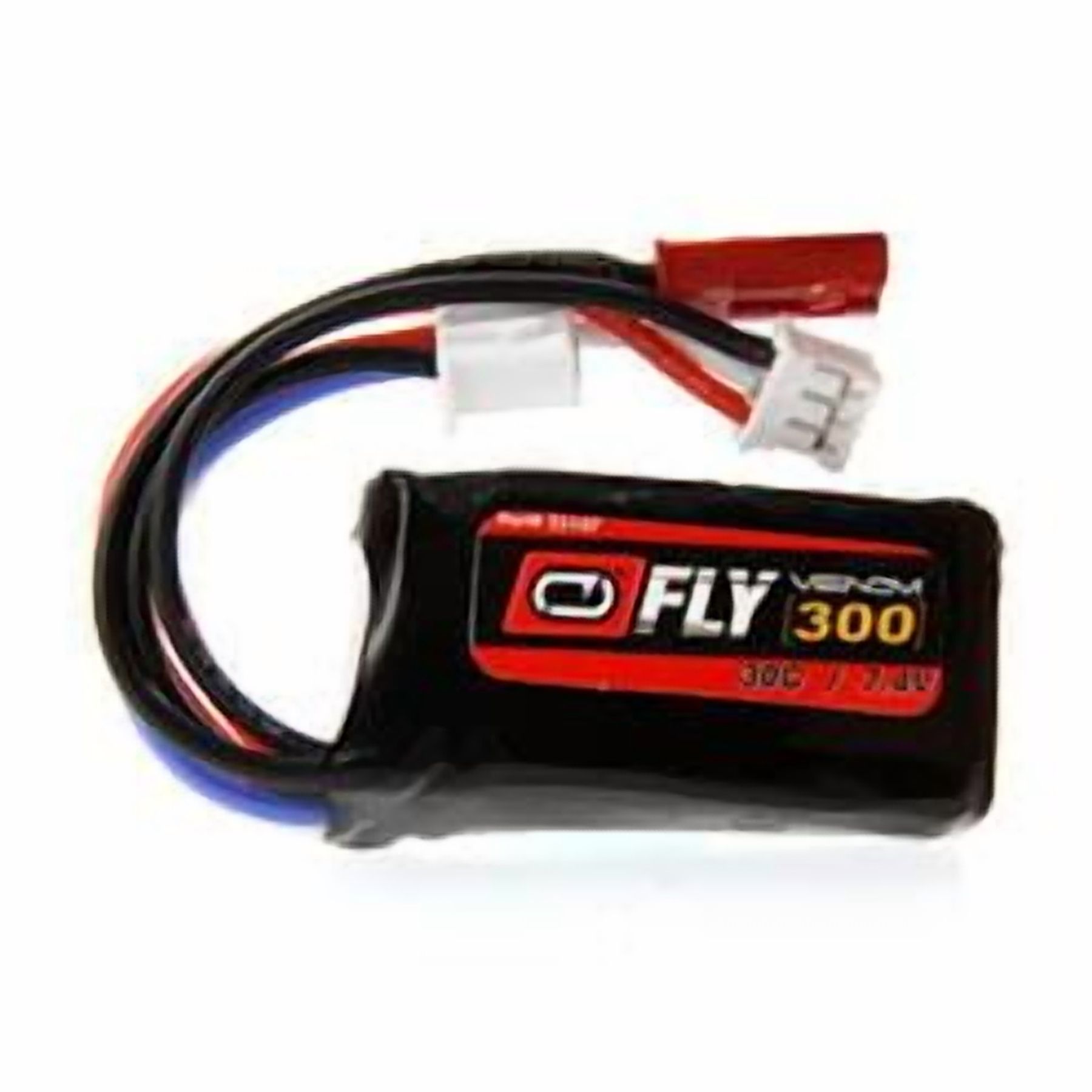 VENOM FLY 30C 2S 300MAH 7.4V LIPO BATTERY WITH JST AND E-FLITE PH PLUG ...