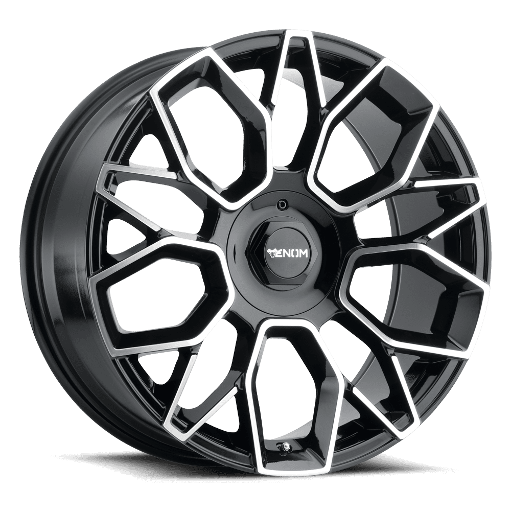 Venom Alloy Rims VENOM36 22X9 6114.3/120 +30 66.9 Gloss Black Machined ...