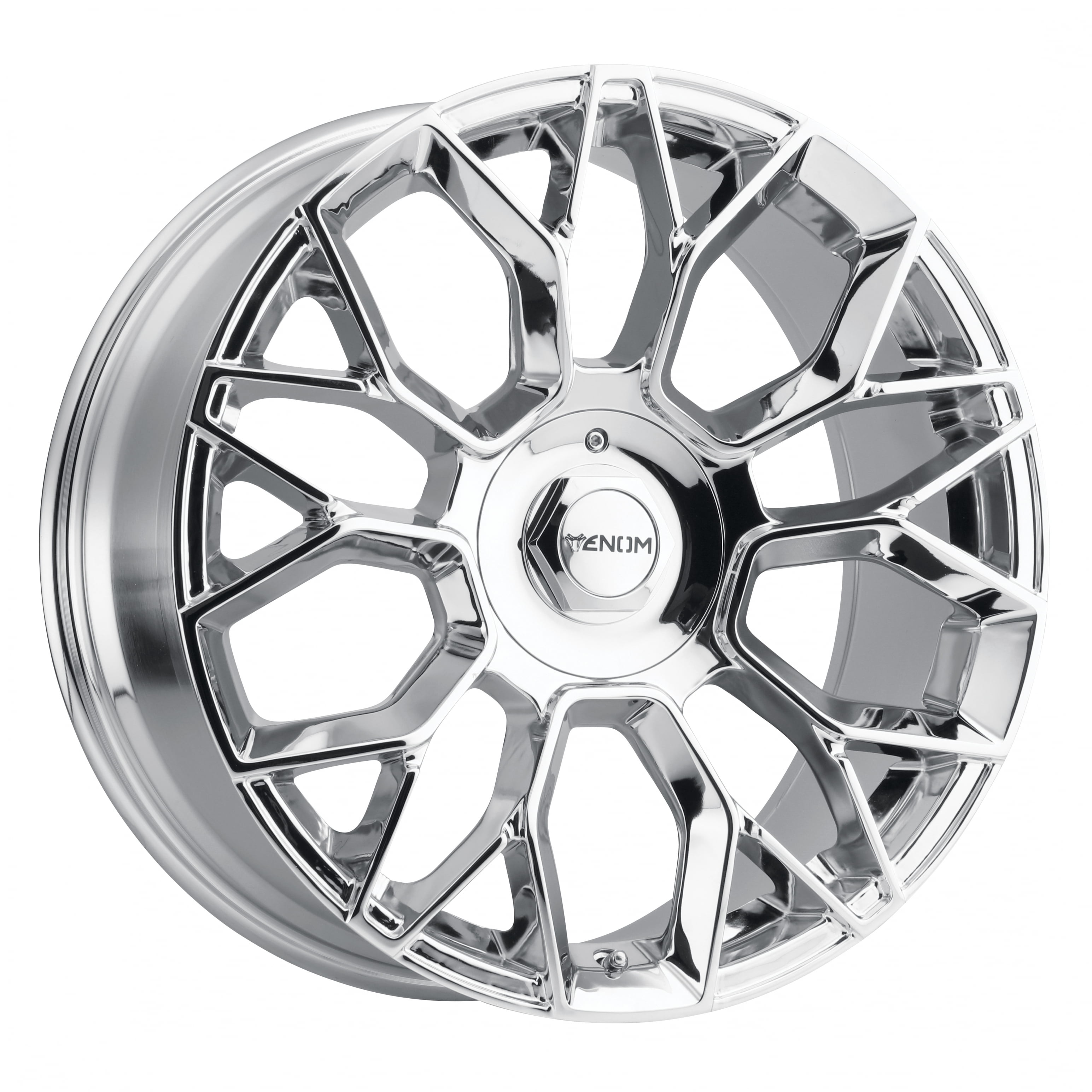 Venom Alloy Rims VENOM36 22X9 6135/139.7 +30 87.1 Chrome - Walmart.com