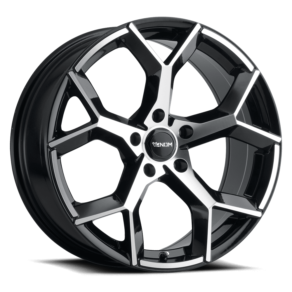 Venom Alloy Rims VENOM37 18X8.5 5X100 +35 73.1 Gloss Black Machined ...