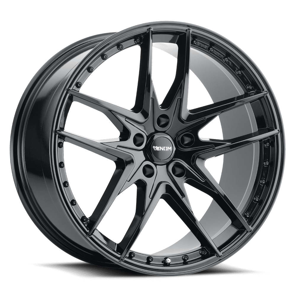 Venom Alloy Rims VENOM38 20X10.5 5X114.3 +35 73.1 Gloss Black - Walmart.com