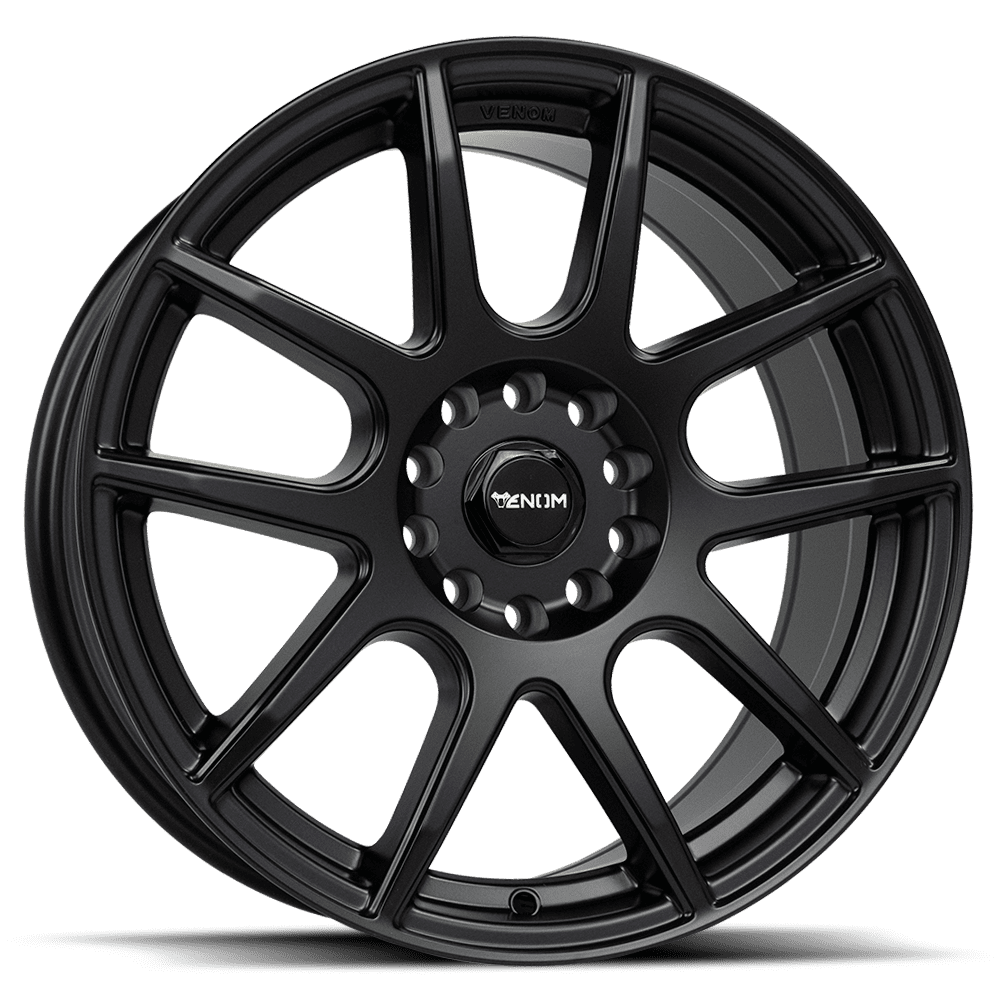 Venom Alloy Rims 17x8 Matte Black Wheel - Walmart.com