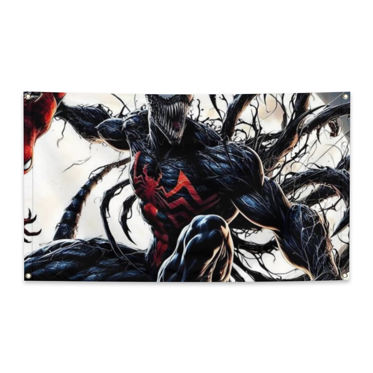Venom Anime 3x5 ft Face Flag - Vivid Color and Fade proof - Canvas ...