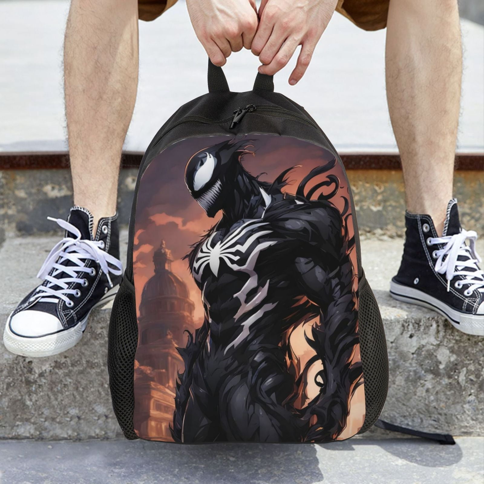 Venom Anime Backpack Travel Bag 3d Printing Casual Daypack ...