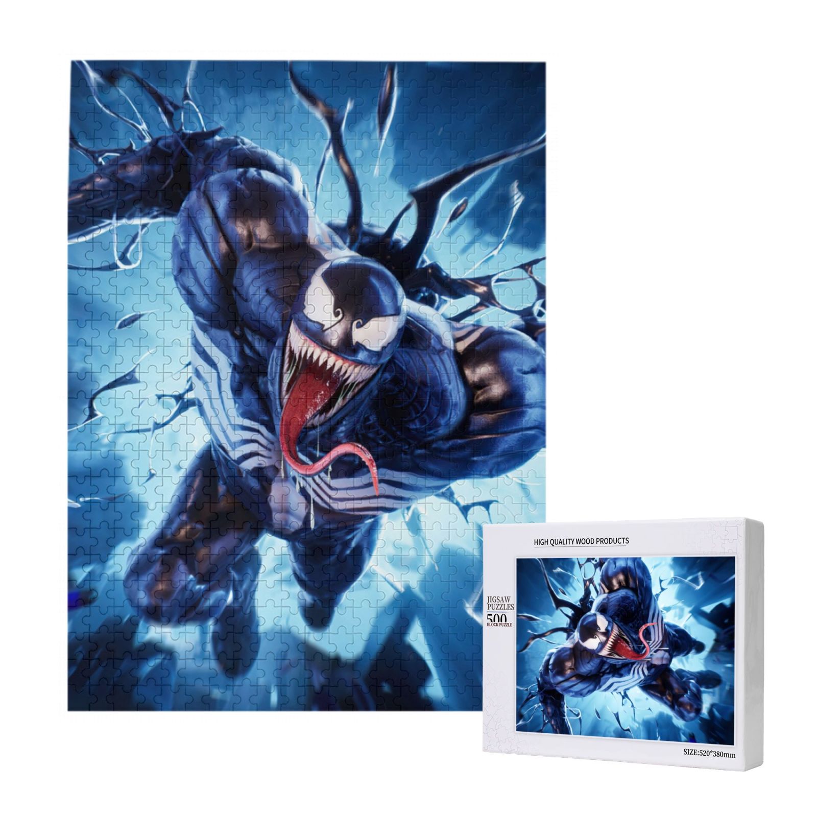 Venom Anime Puzzles Boys Girls Teens 300/500/1000 Piece Wooden Collage ...