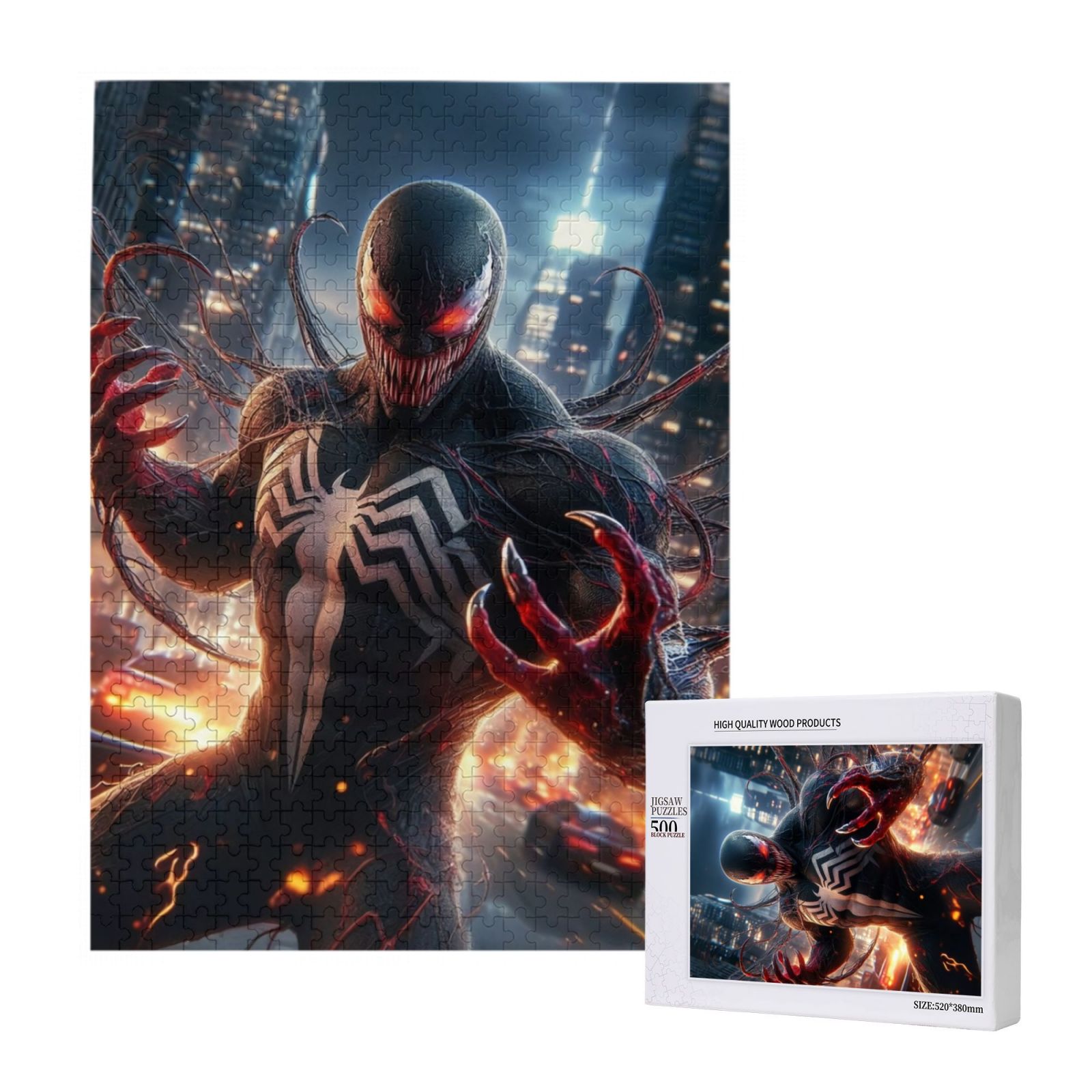 Venom Anime Puzzles Boys Girls Teens 300/500/1000 Piece Wooden Collage ...