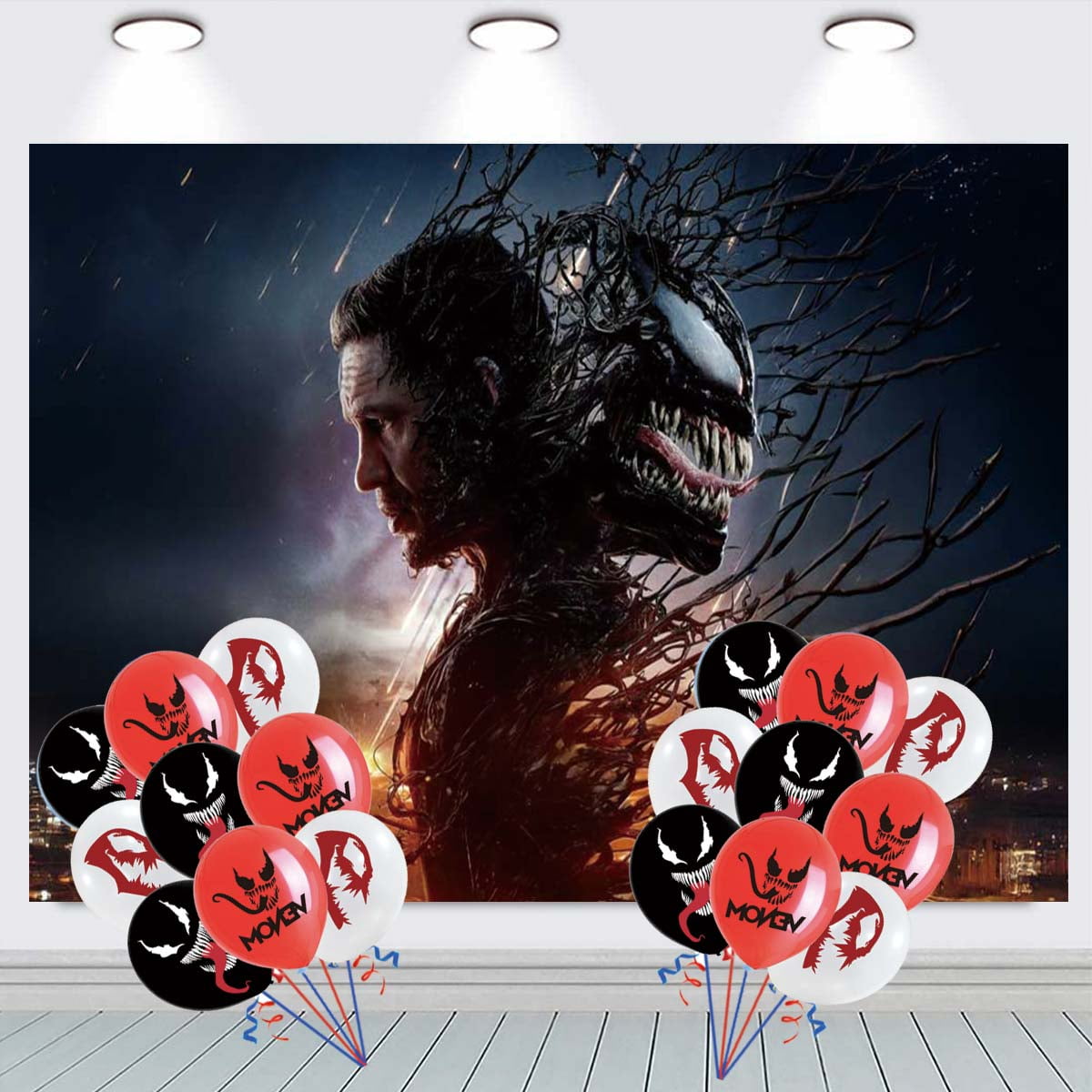 Venom Backdrop Balloons Banner Party Decorations Taspestry Wall Decor ...