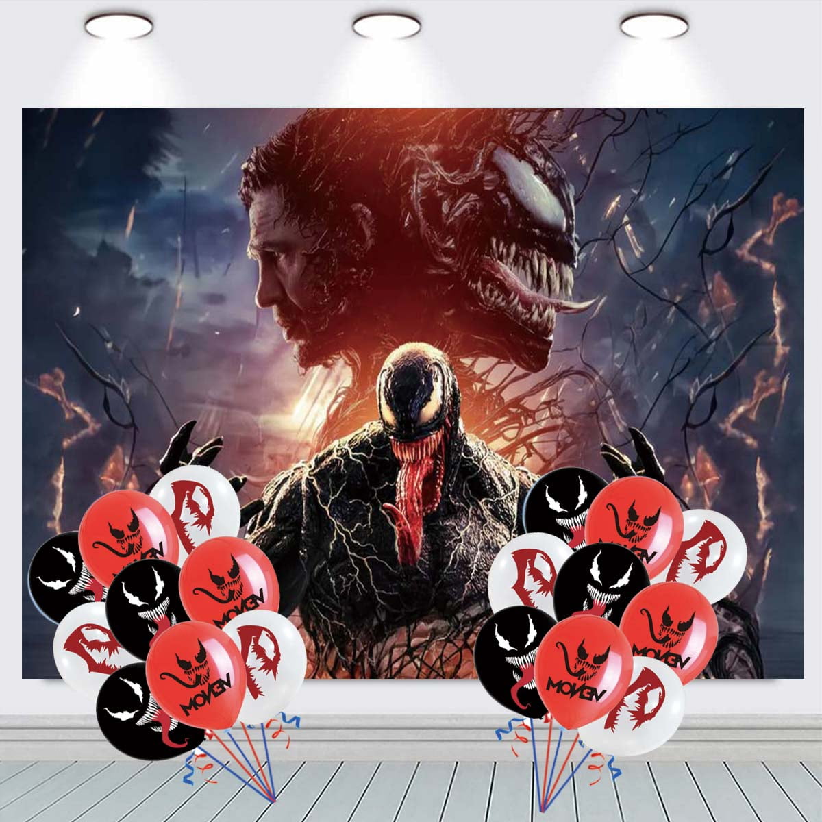 Venom Balloons Party Supplies Taspestry Poster Banner Backdrop ...