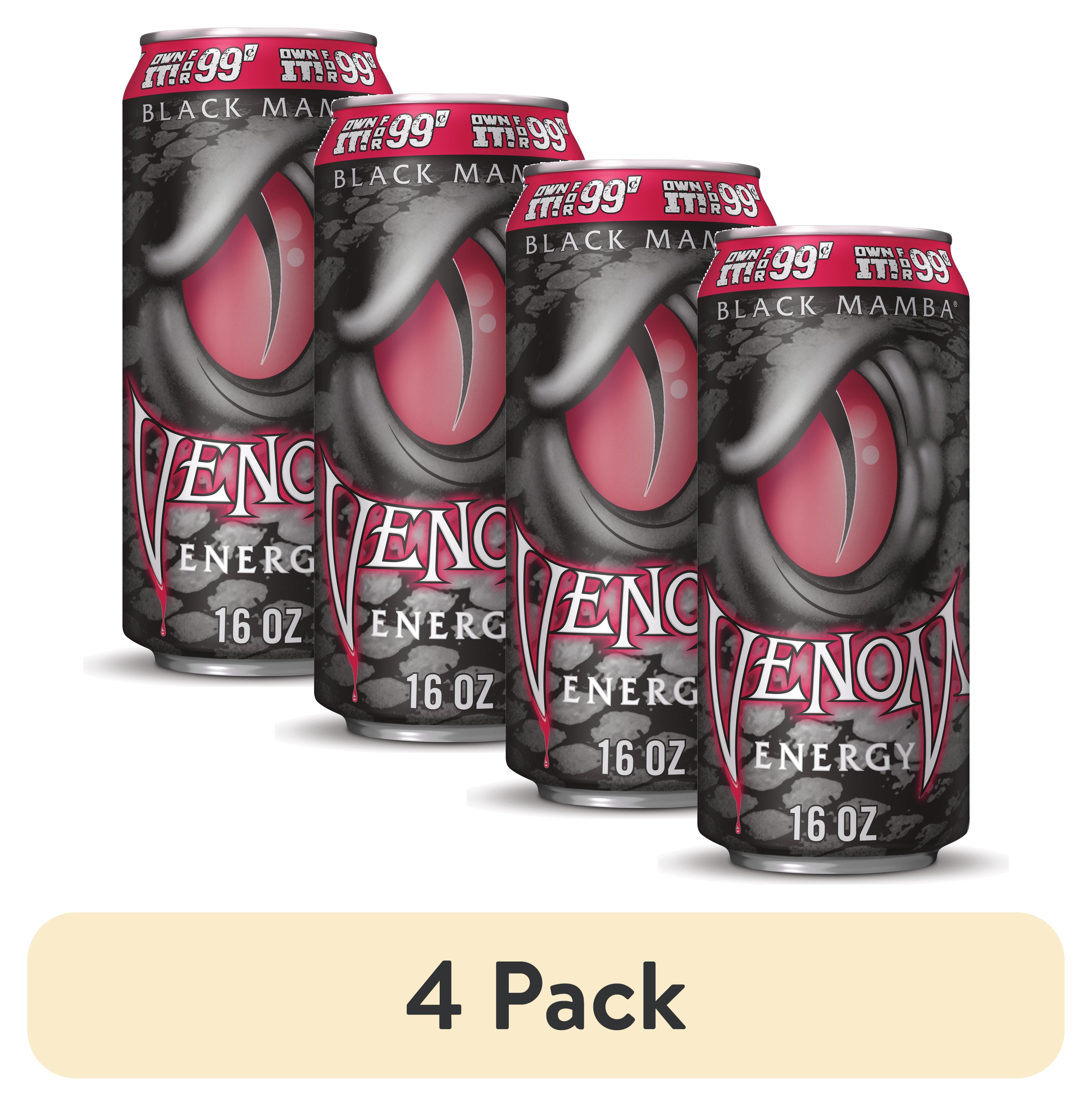 (4 pack) Venom Black Mamba Energy Drink, 16 fl oz - Walmart.com