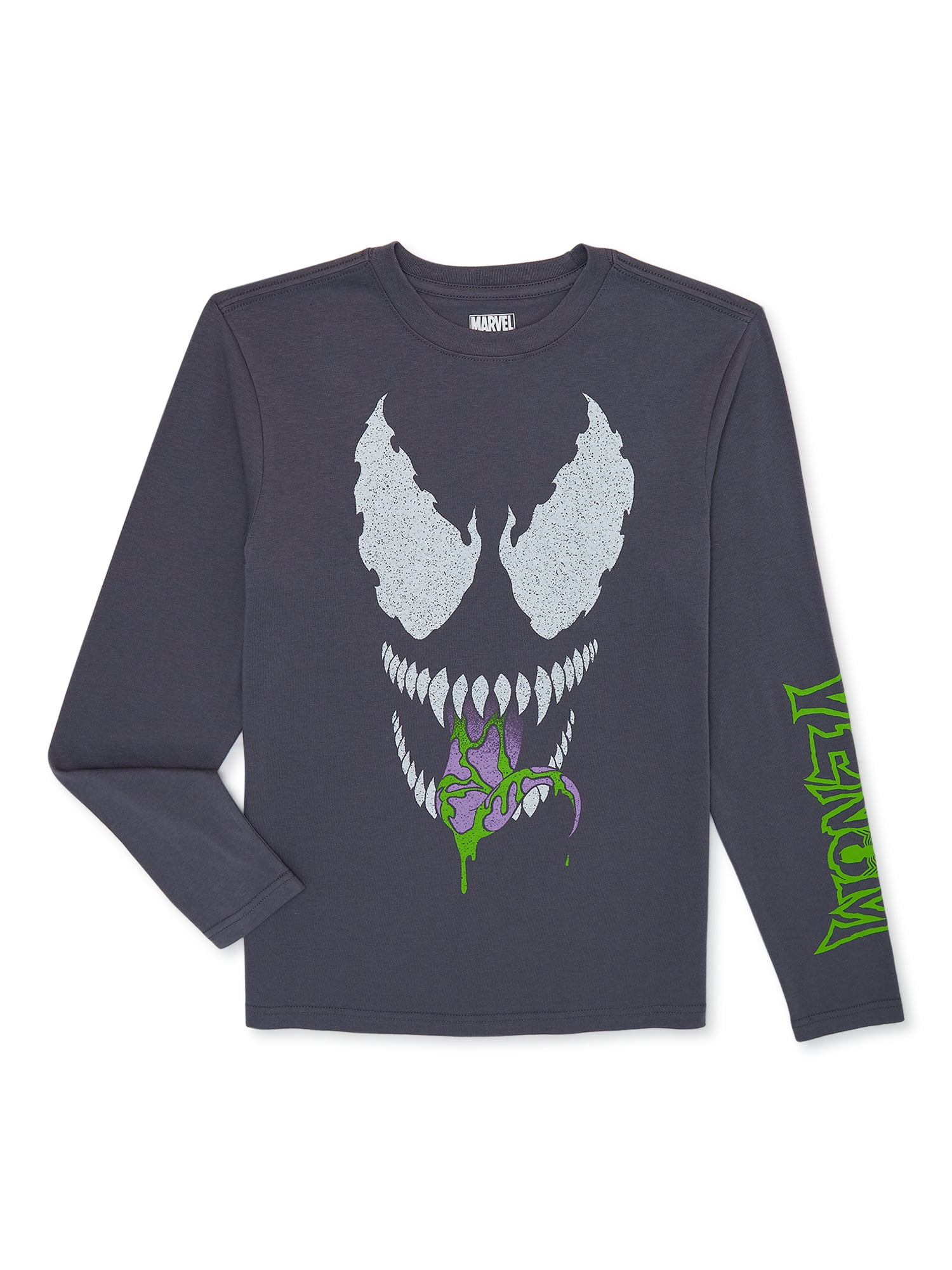 Venom Boys Long Sleeve Graphic T-Shirt, Sizes 4-18 - Walmart.com