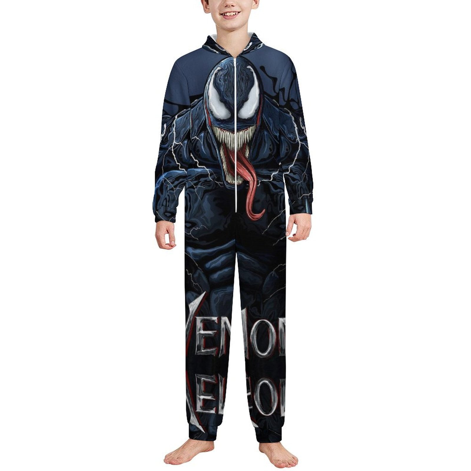 Venom Children's Home Jumpsuit Pajamas for Boys Girls Onesie Cartoon ...