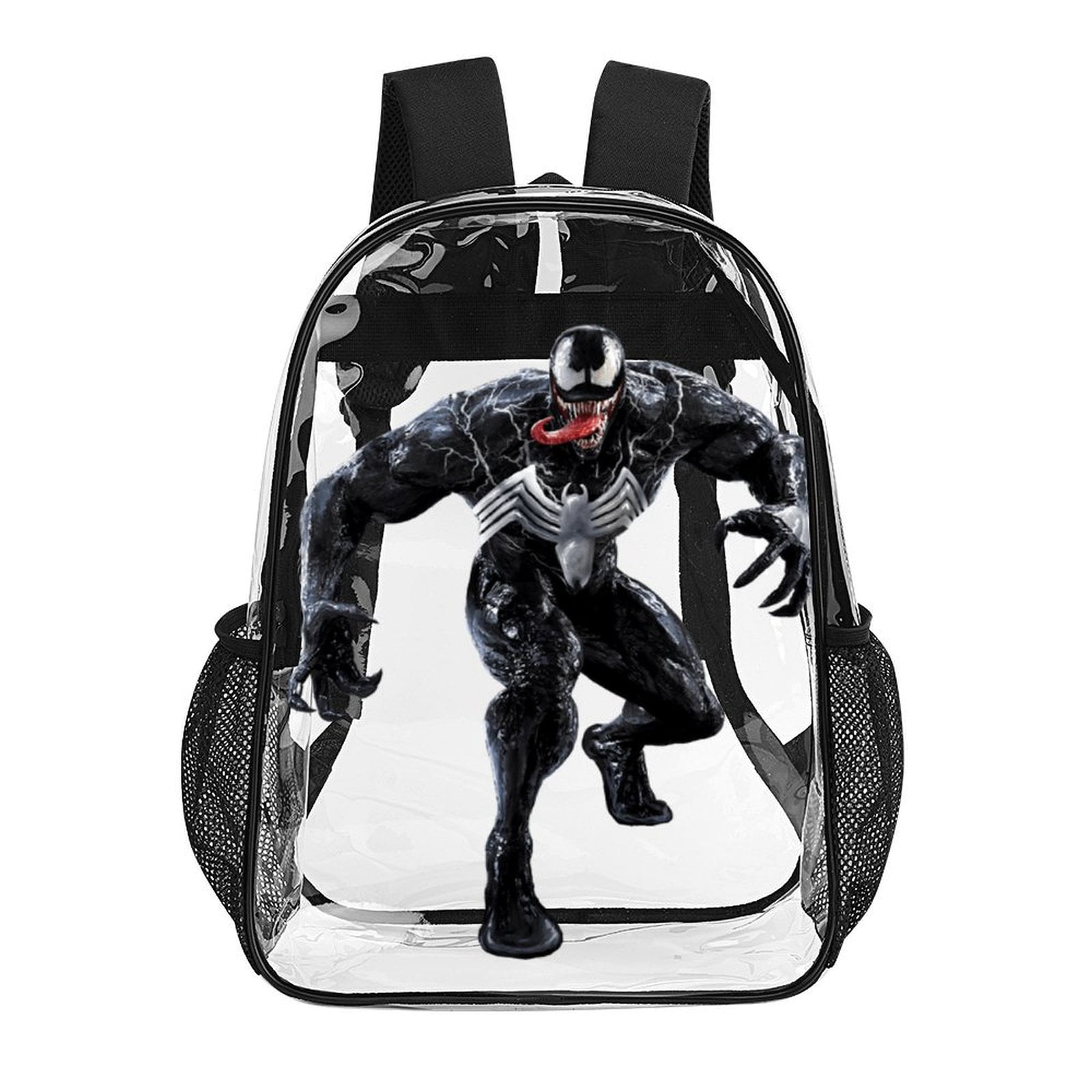 Venom Clear Backpack Heavy Duty See Through Book Bag Transparent Bag ...