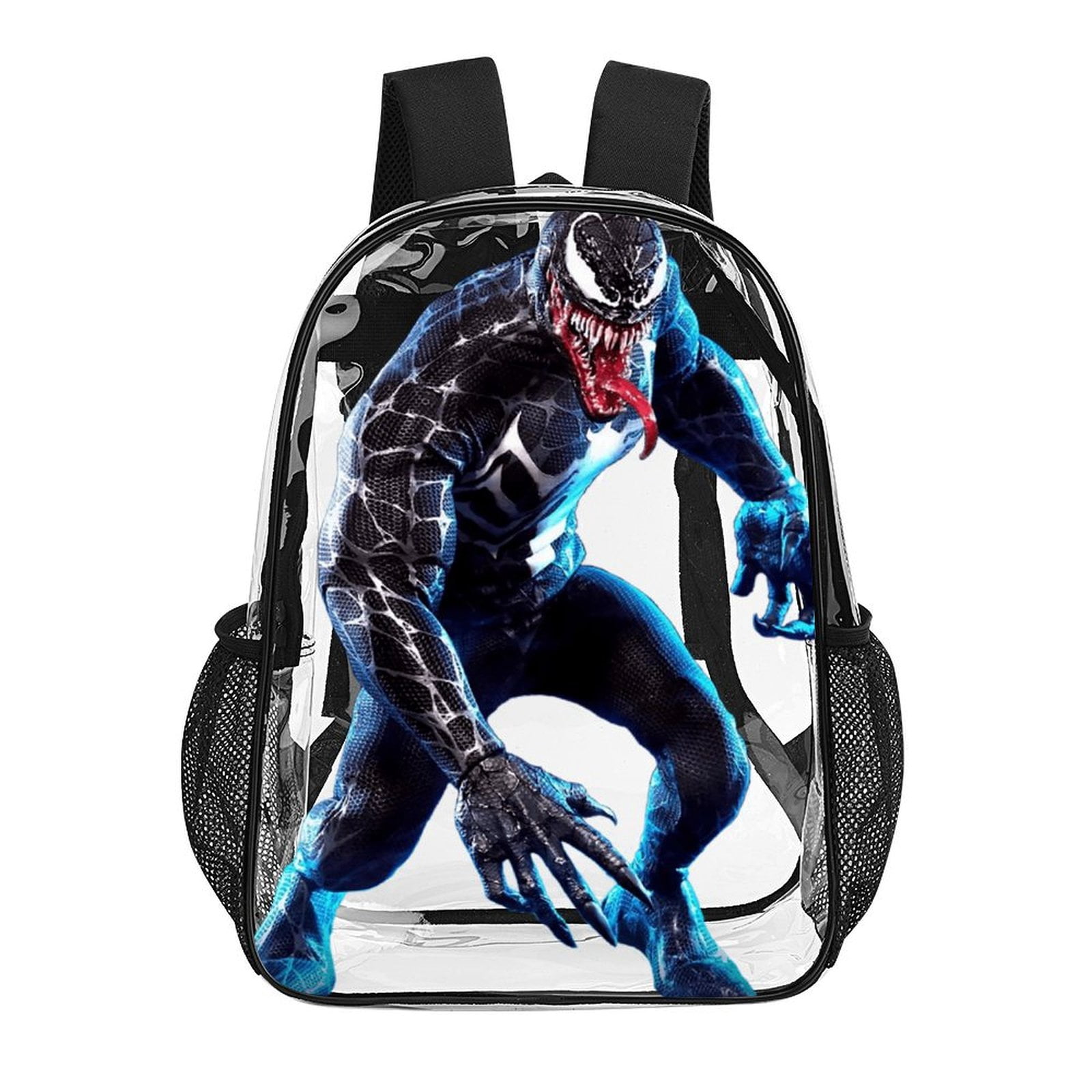 Venom Clear Backpack Heavy Duty See Through Book Bag Transparent Bag ...