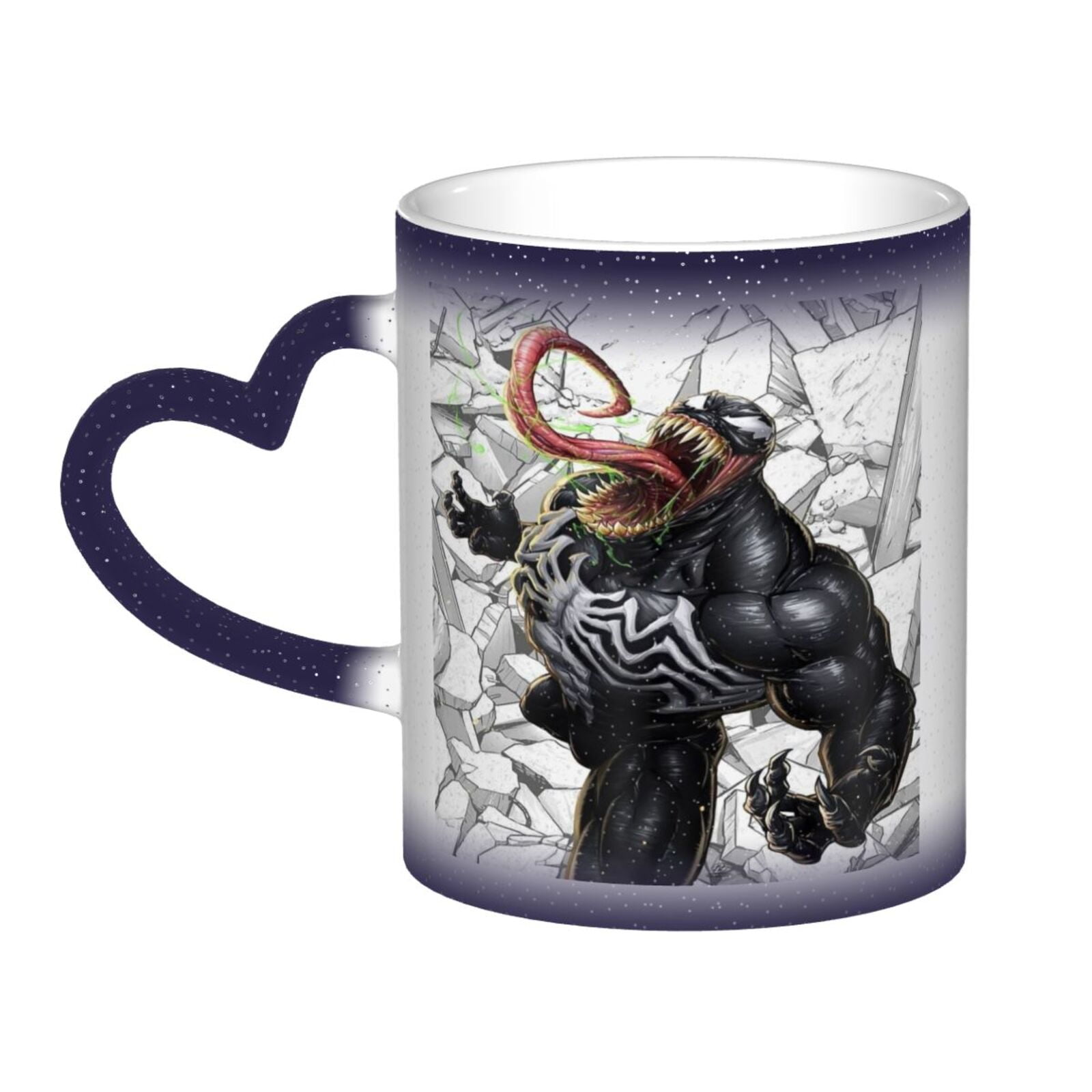 Venom Color Changing Mug Heat Sensitive Magic Funny Art Coffee Tea Cups ...