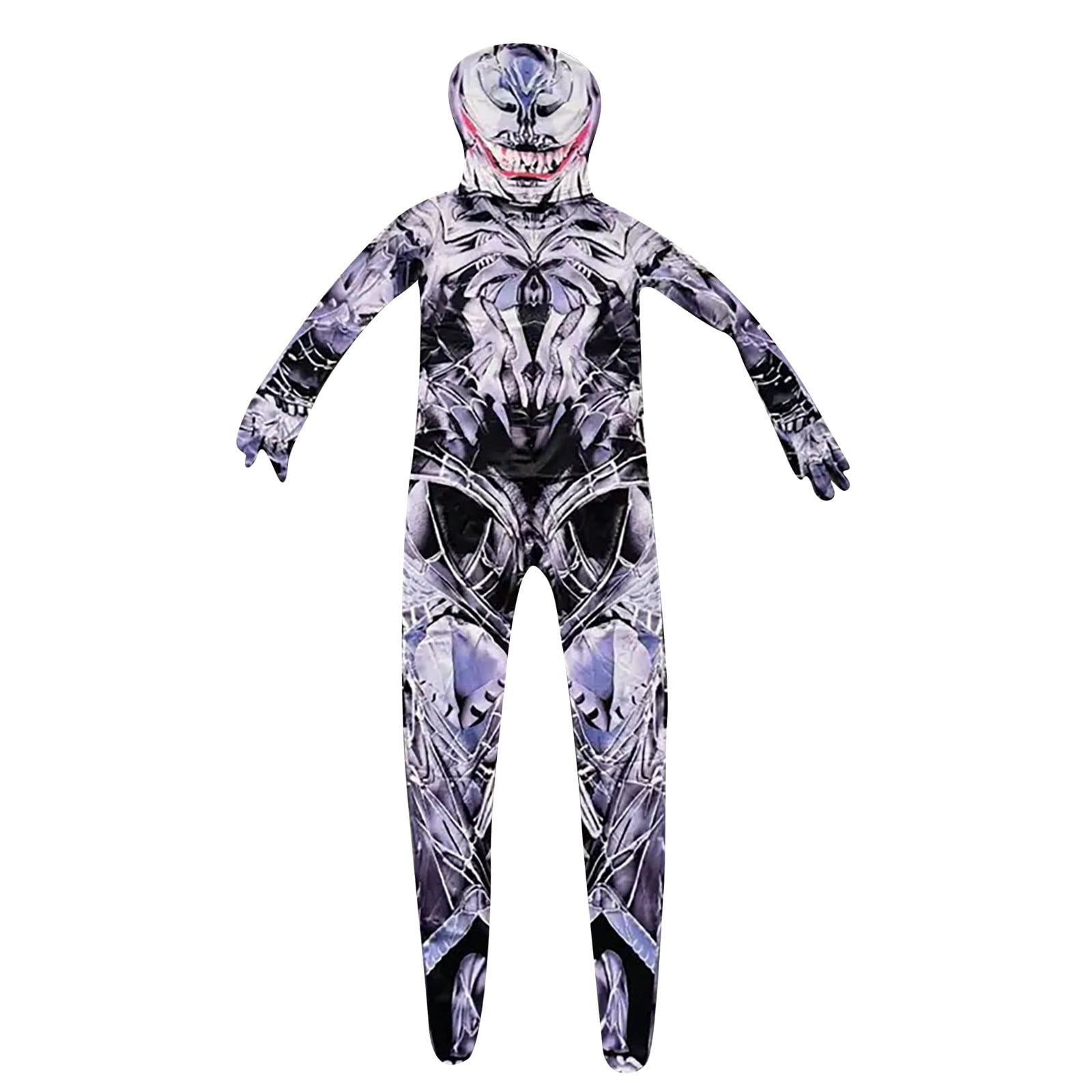 Venom Cosplay Costume Kids Full Body Robot Costume with Hood ...