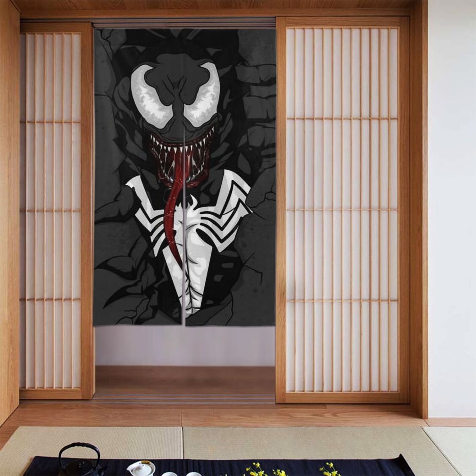 Venom‌ Custom Funny Photo Doorway Curtain, Customized Personalized ...