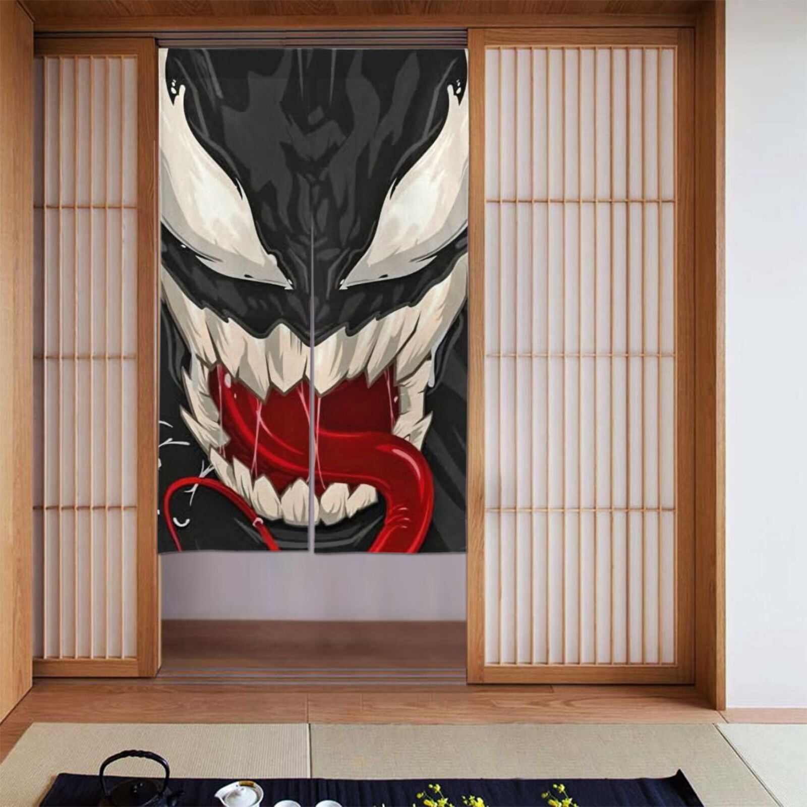 Venom‌ Custom Funny Photo Doorway Curtain, Customized Personalized ...