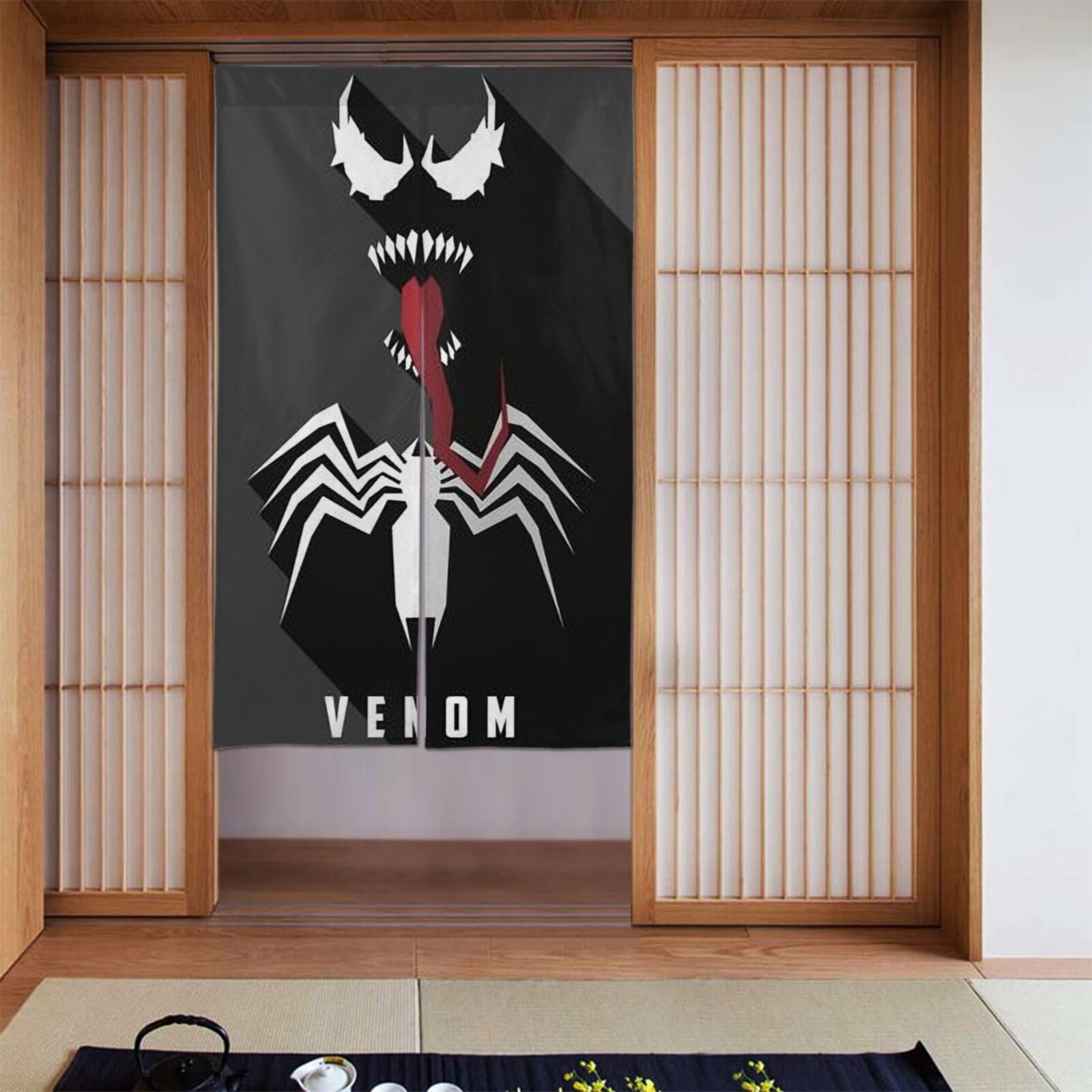 Venom‌ Custom Funny Photo Doorway Curtain, Customized Personalized ...