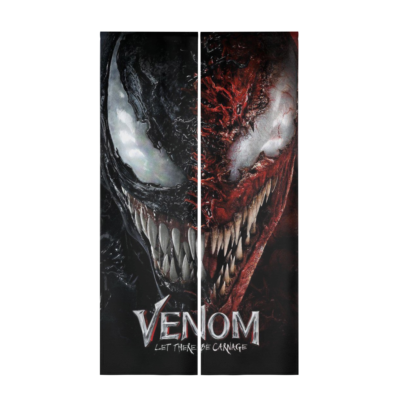 Venom Door Curtain, Temporary Insulation Cover, Bold Graphic Design ...