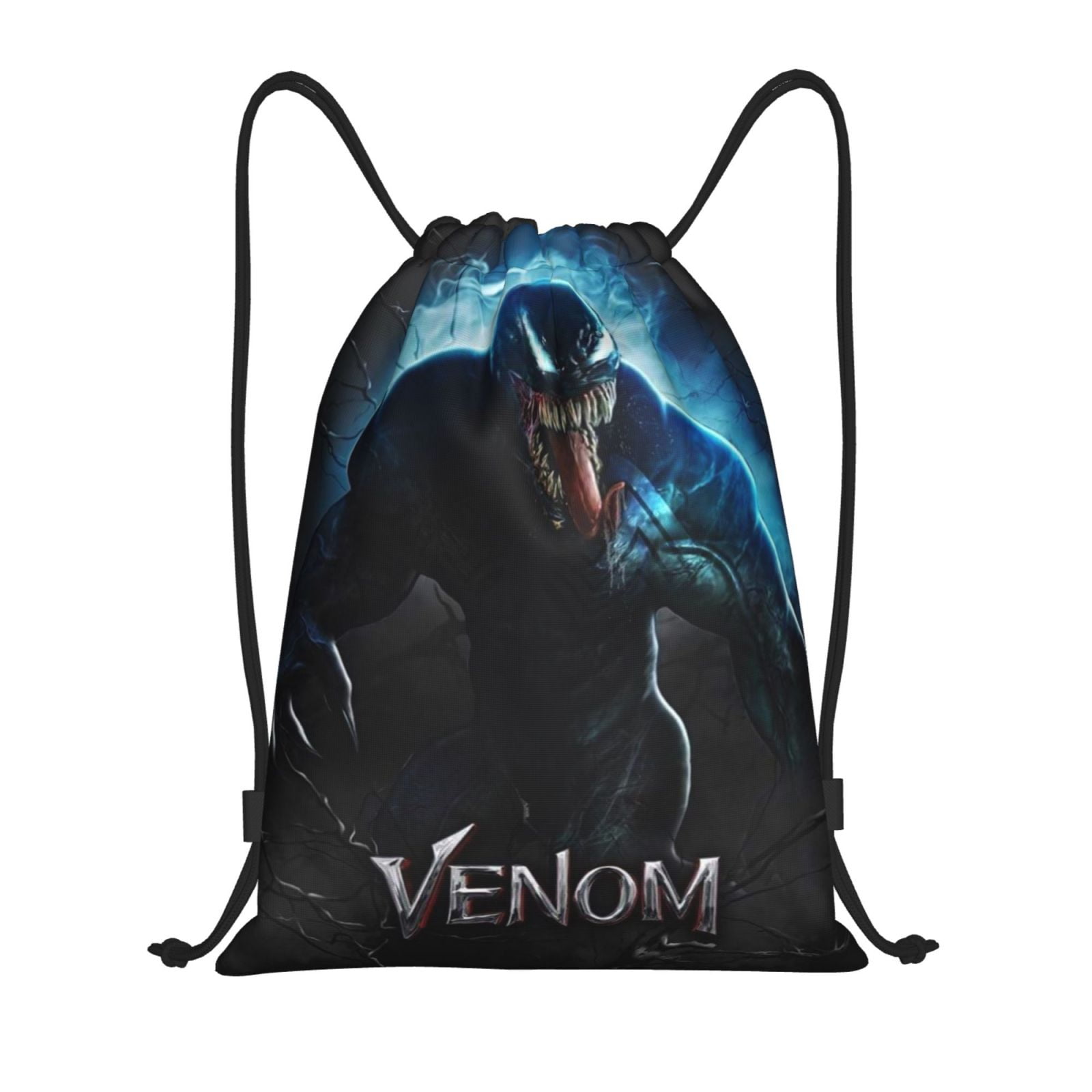 Venom Drawstring Backpack Sports Gym Sackpack Water Resistant String ...