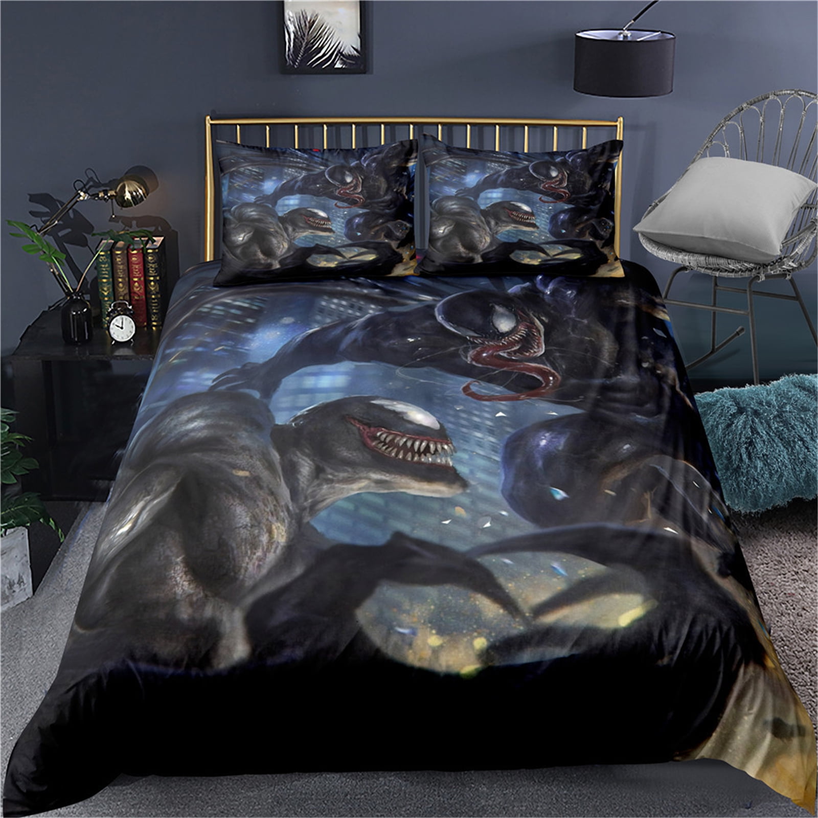 Venom Duvet Cover Sets 3 Pieces Soft Comfortable Bedding Set for All ...