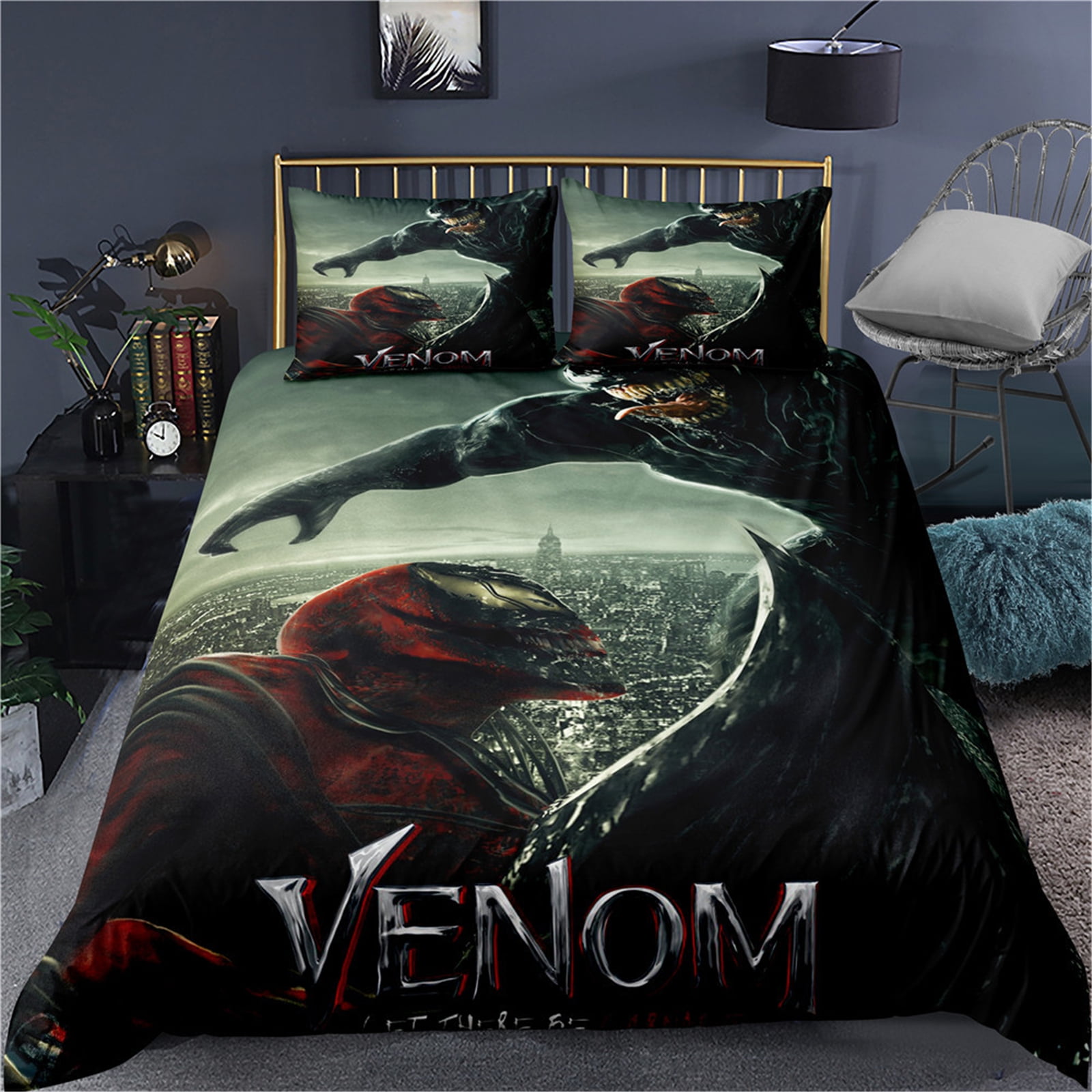 Venom Duvet Cover Sets 3 Pieces Soft Comfortable Bedding Set for All ...