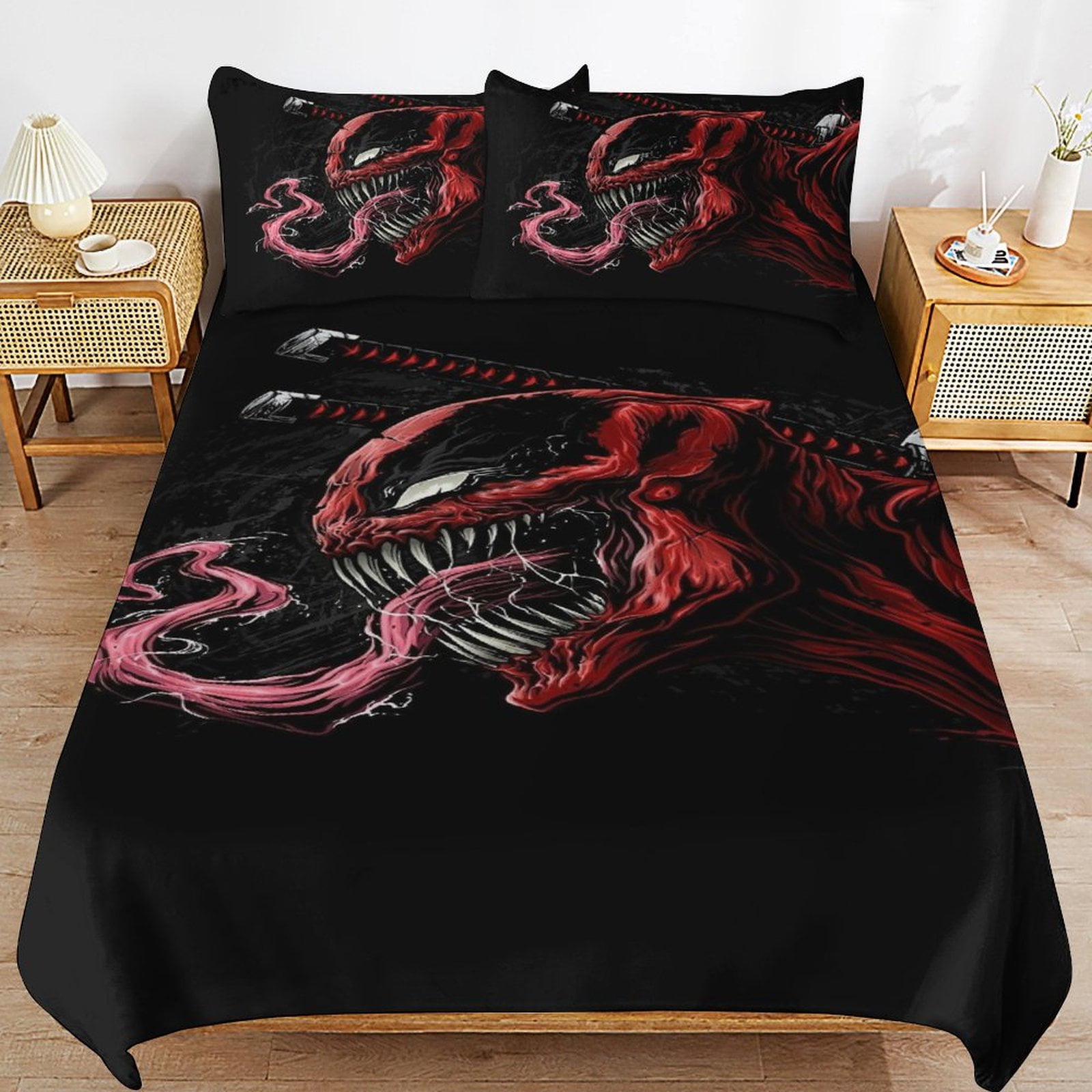 Venom Duvet Cover Sets Twin King Size for Kids Boys Girls, Soft Quilt ...