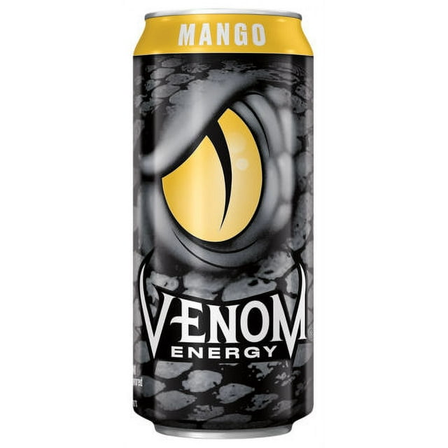 Venom Energy Drink, Killer Taipan Mango Flavor, 16 Ounce - 16 Cans ...