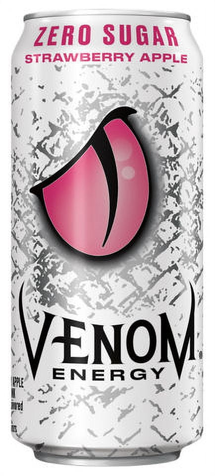 Venom Energy Drink - Zero Sugar Strawberry Apple - 16oz. (Pack of 16 ...