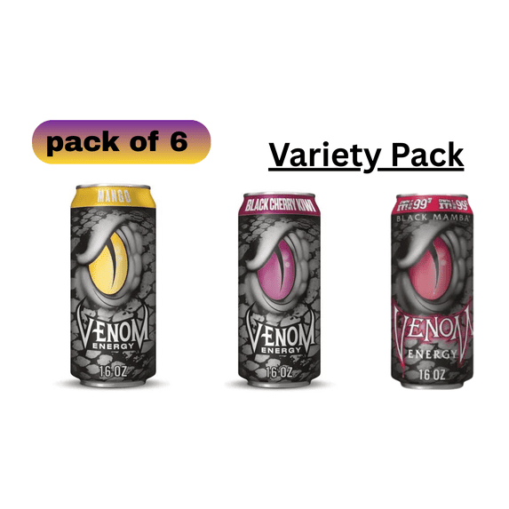 Venom Energy Variety Pack | 6 Cans - Walmart.com