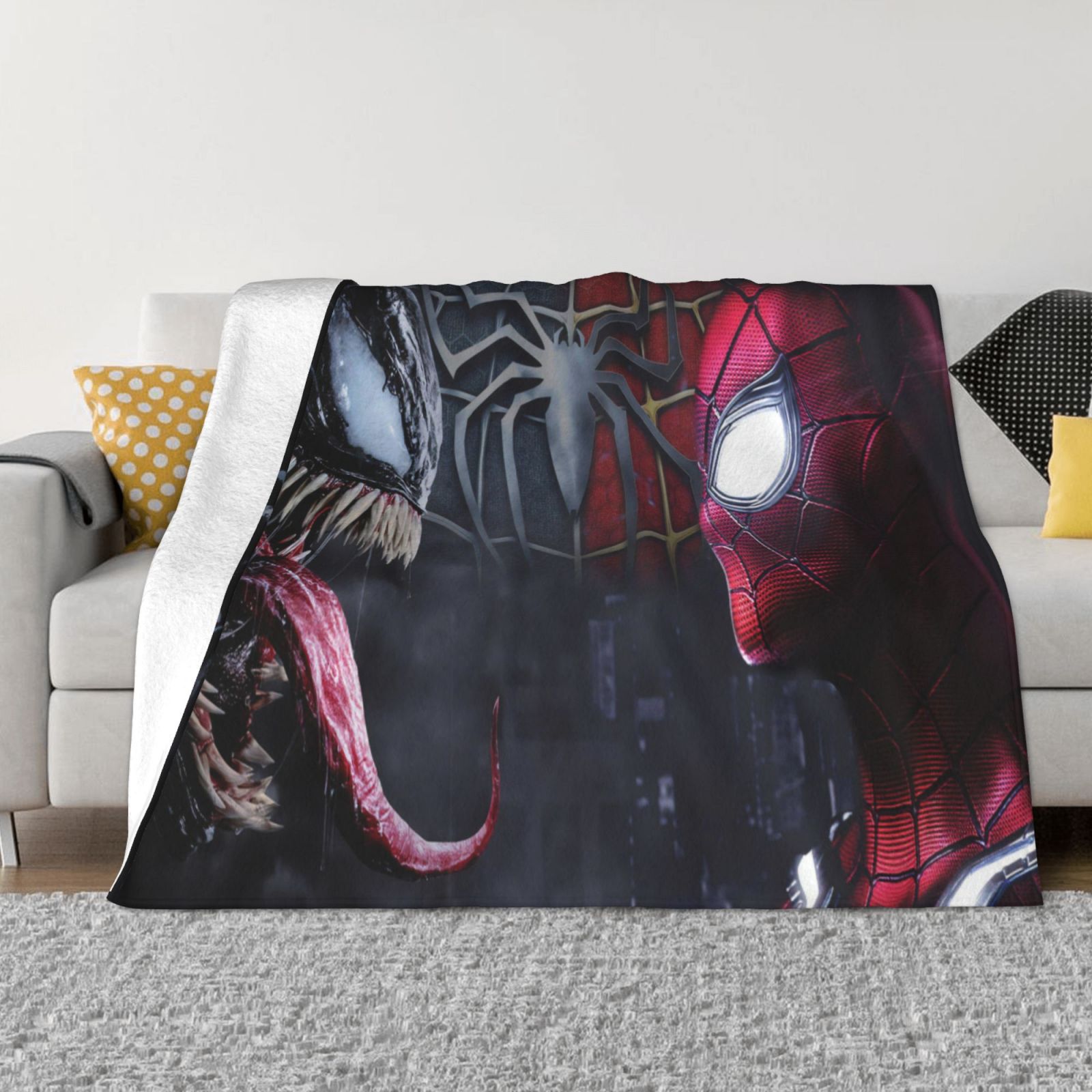 Venom Fleece Throw Blanket For Couch Or Bed - Plush Cozy Fuzzy Blanket ...