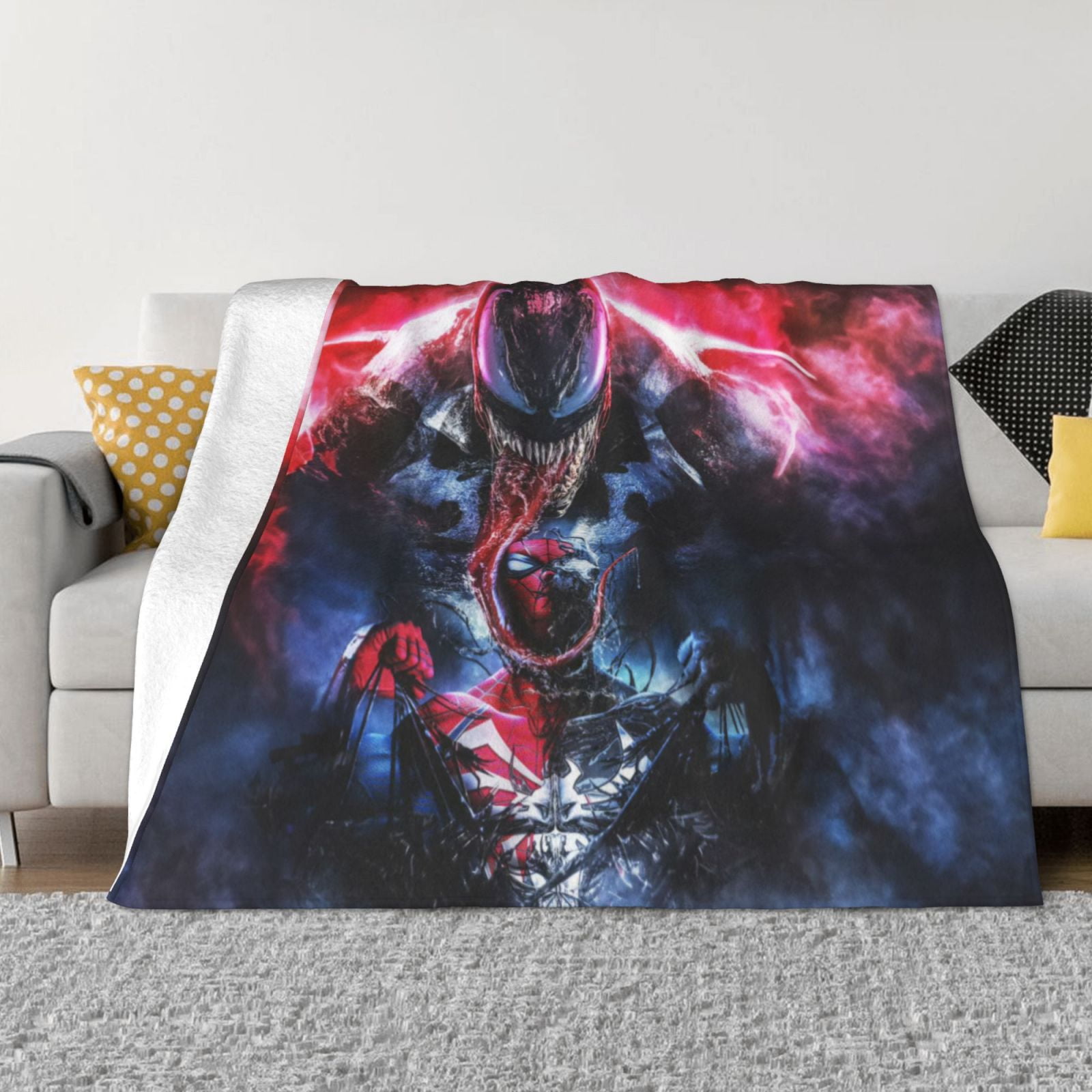 Venom Fleece Throw Blanket For Couch Or Bed - Plush Cozy Fuzzy Blanket ...